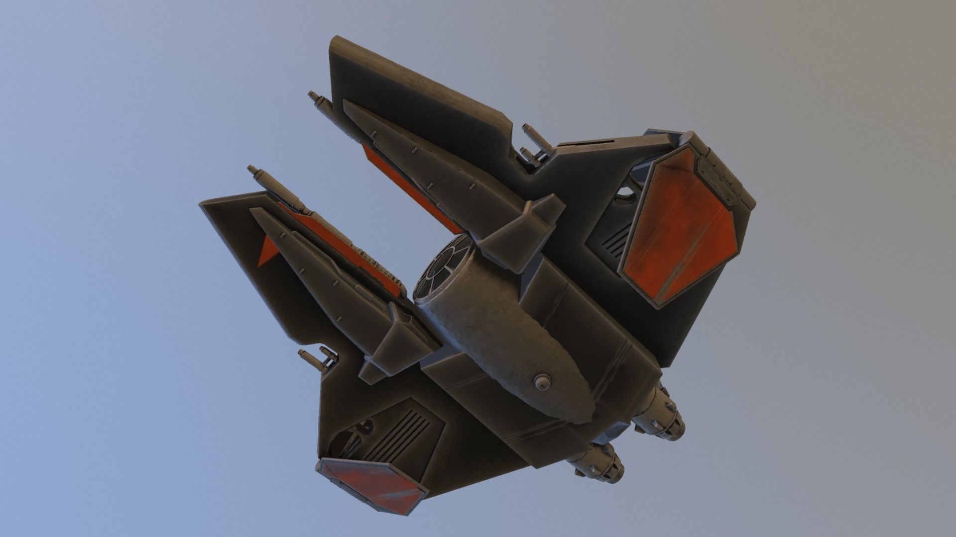 3D model STAR WARS JEDI STARSHIP PBR VR / AR / low-poly | CGTrader