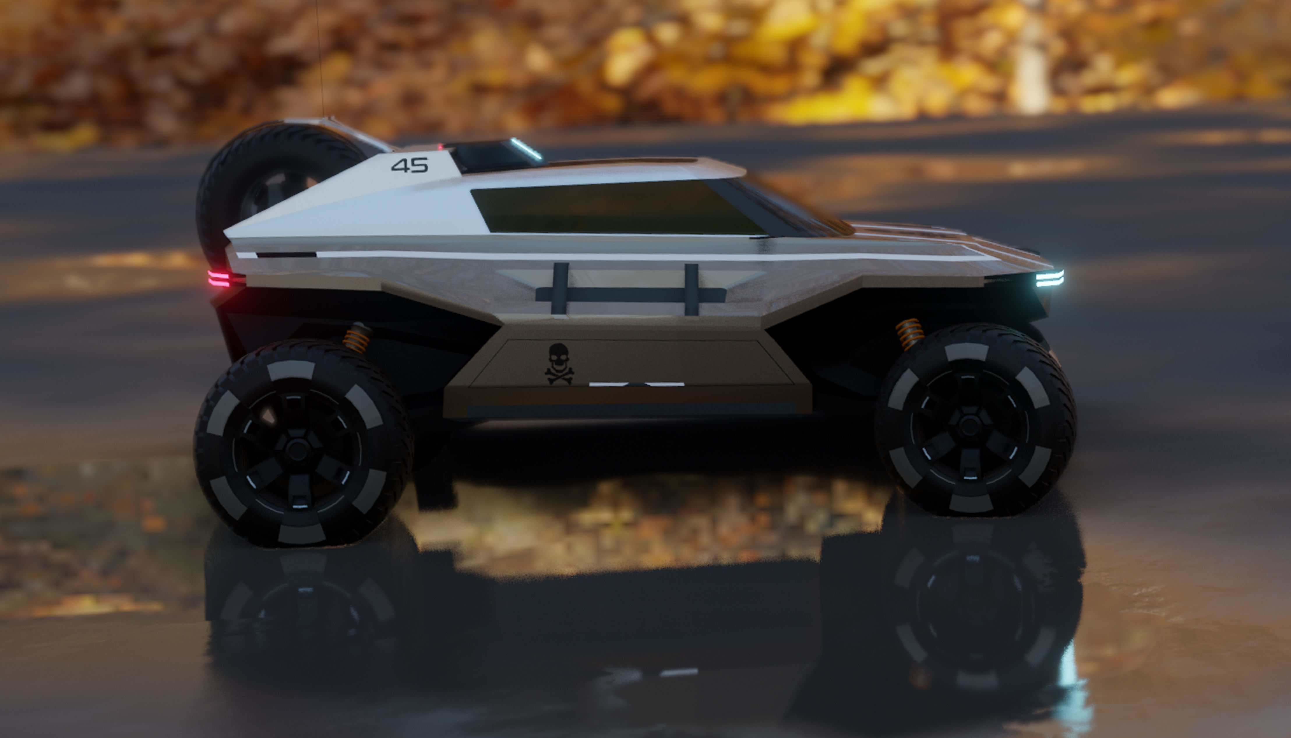 Monster rally 4x4 concept car design 3D model | CGTrader