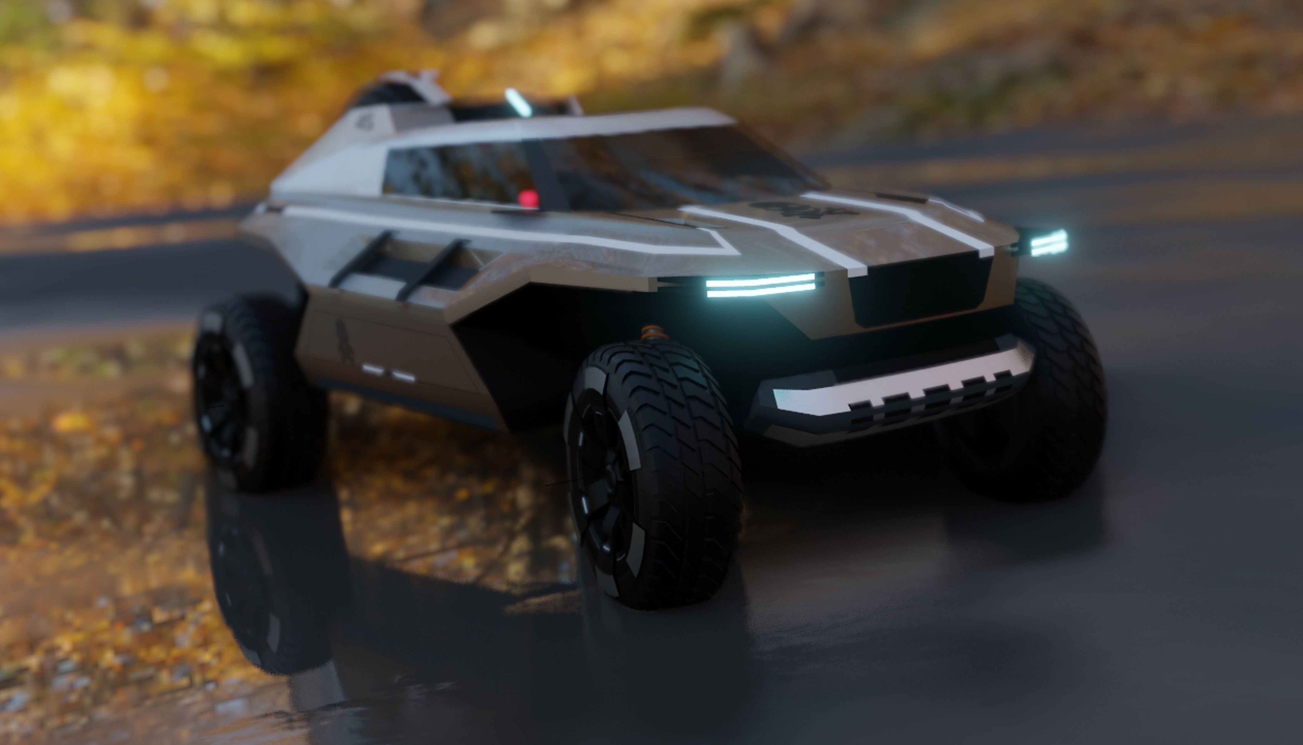 Monster rally 4x4 concept car design 3D model | CGTrader