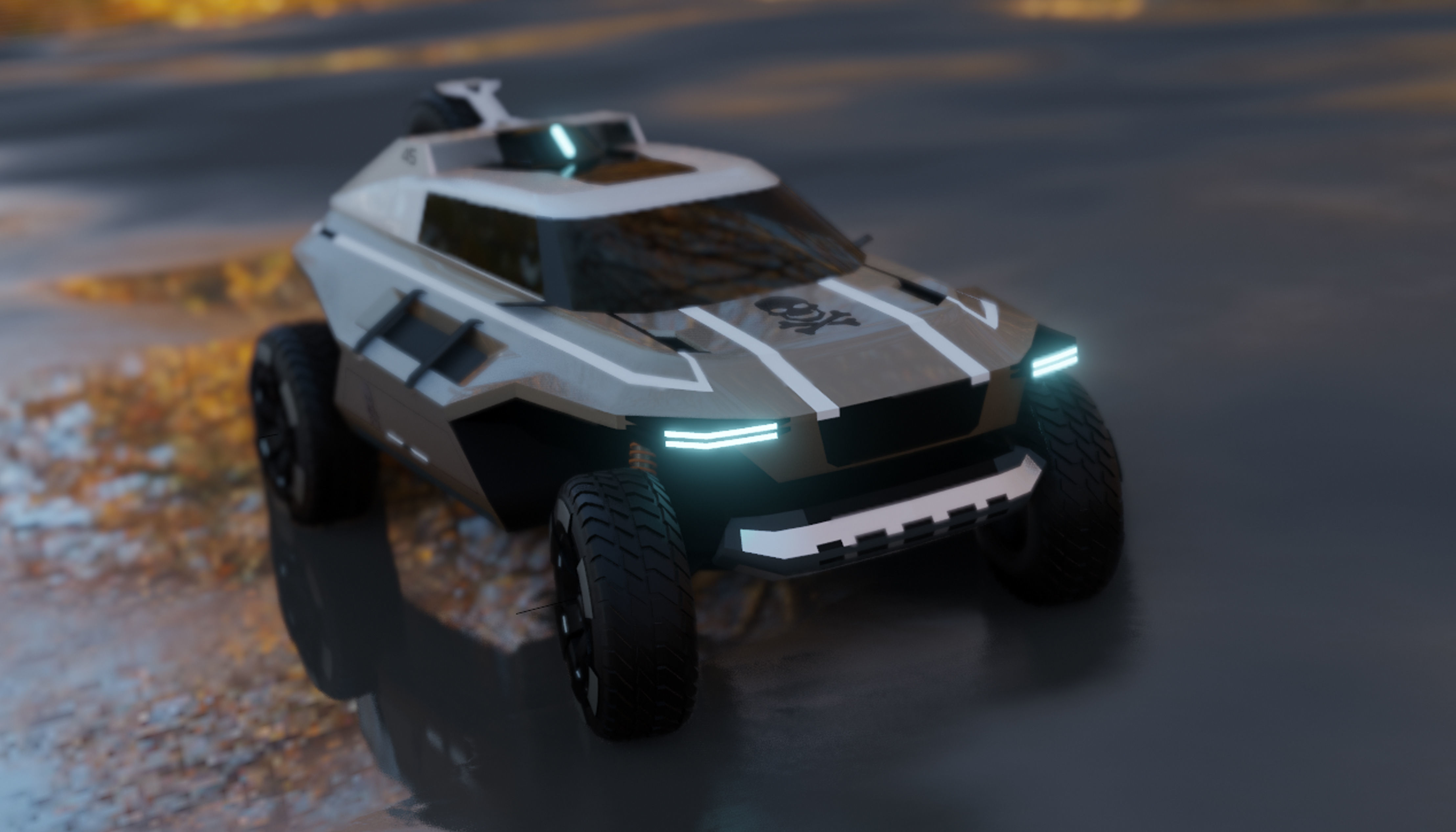 Monster rally 4x4 concept car design 3D model | CGTrader