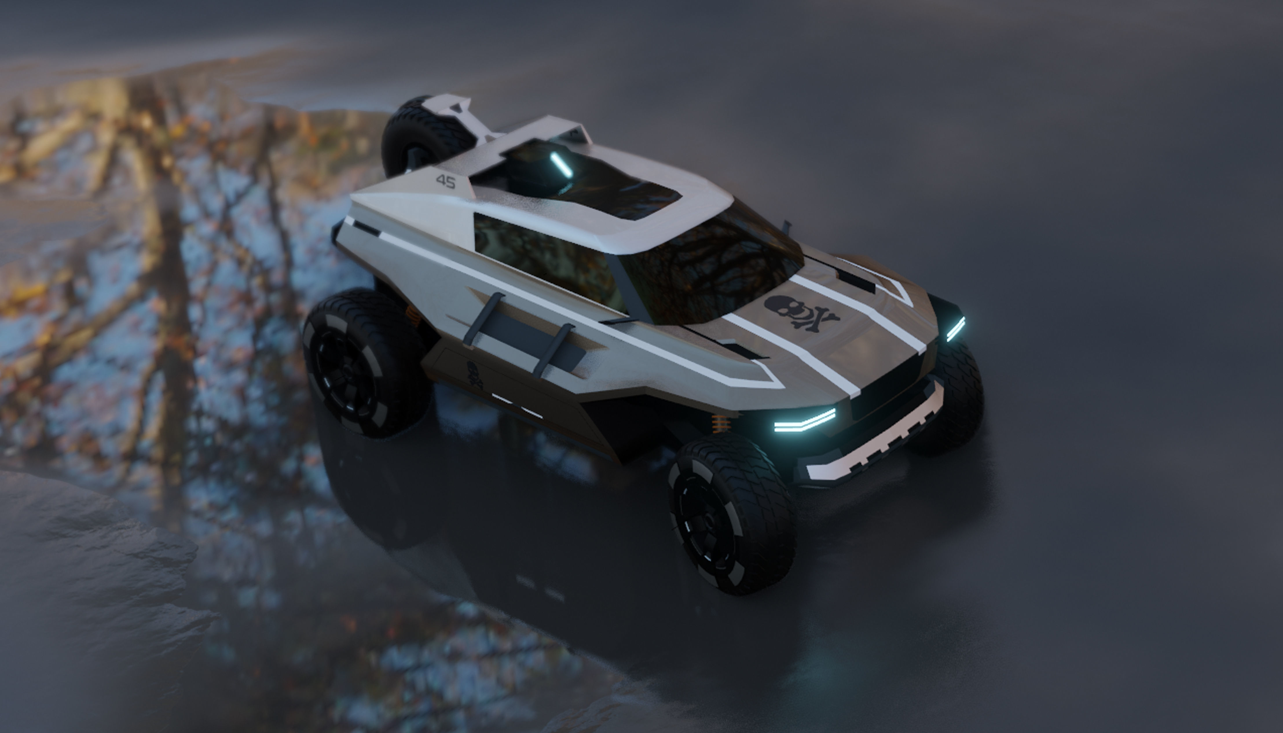 Monster rally 4x4 concept car design 3D model | CGTrader