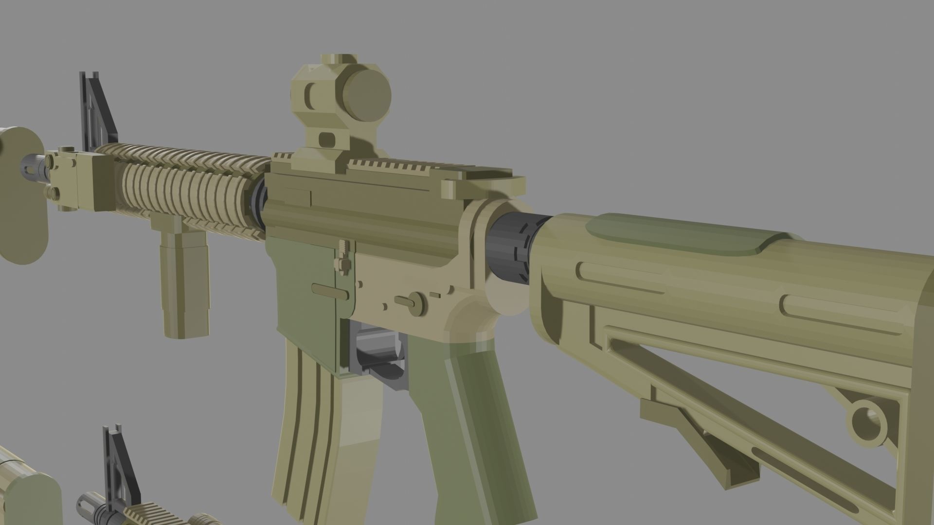 3D model M4a1 rifle VR / AR / low-poly | CGTrader