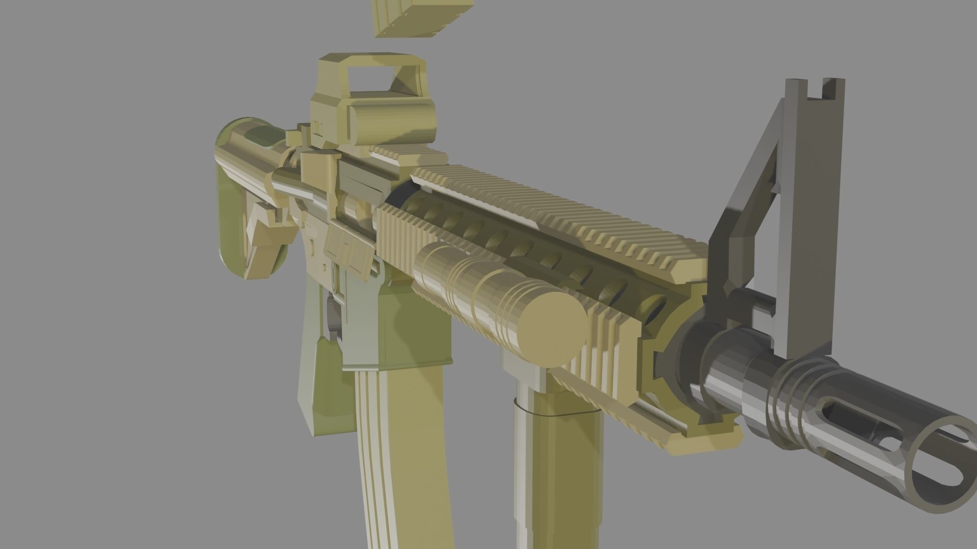 3D model M4a1 rifle VR / AR / low-poly | CGTrader