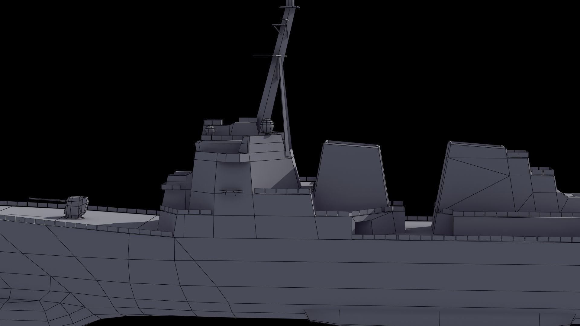 3D model Arleigh Burke Destroyer LD1 VR / AR / low-poly | CGTrader