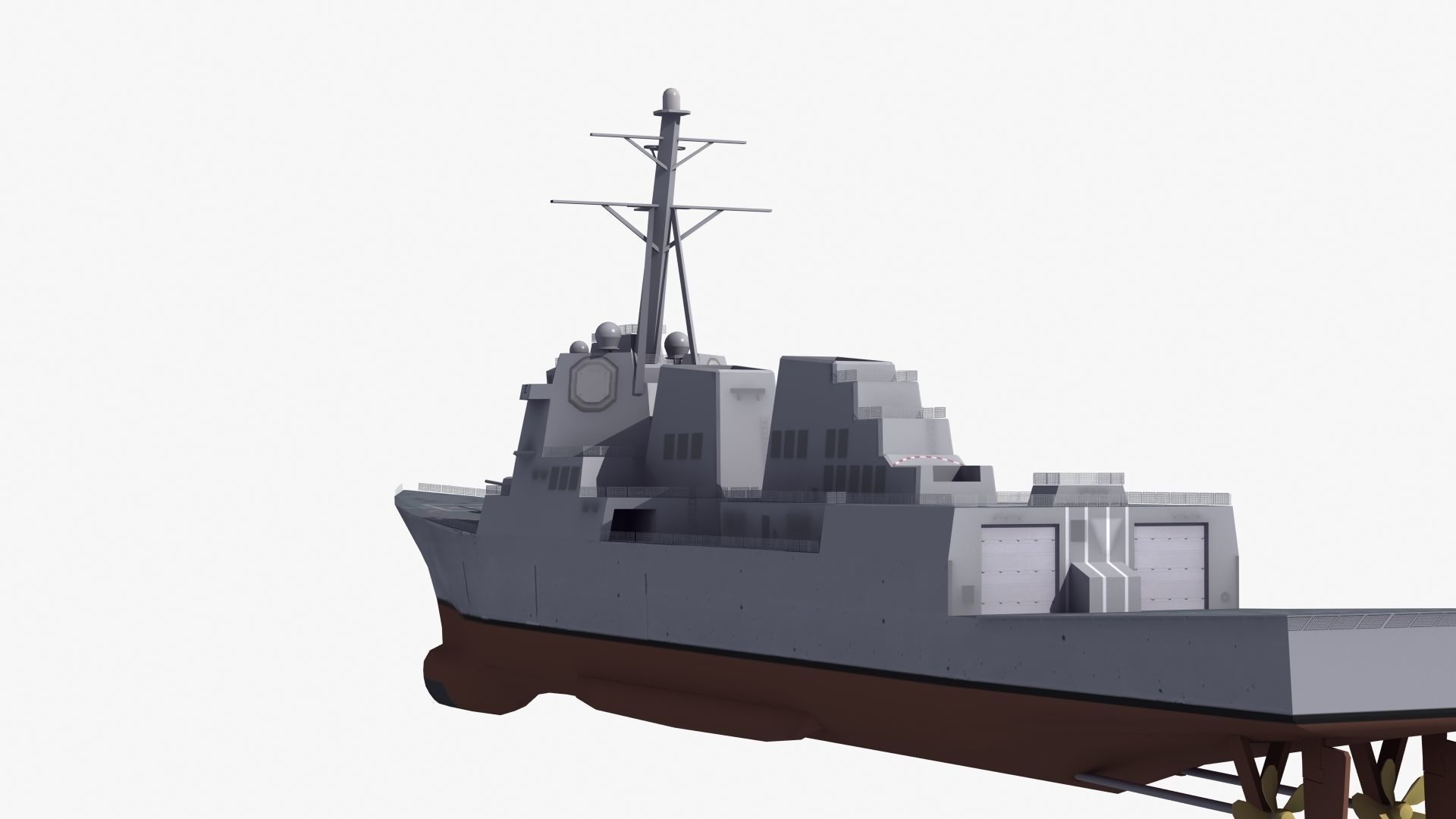 3D model Arleigh Burke Destroyer LD1 VR / AR / low-poly | CGTrader