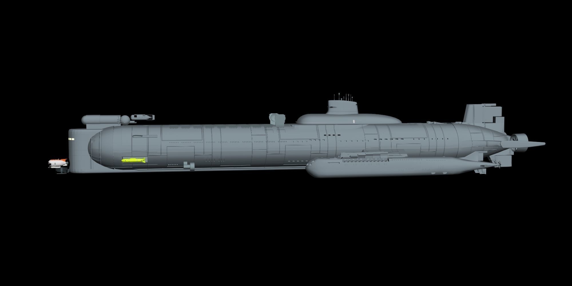 OKEANOS the mega sub 3D model | CGTrader