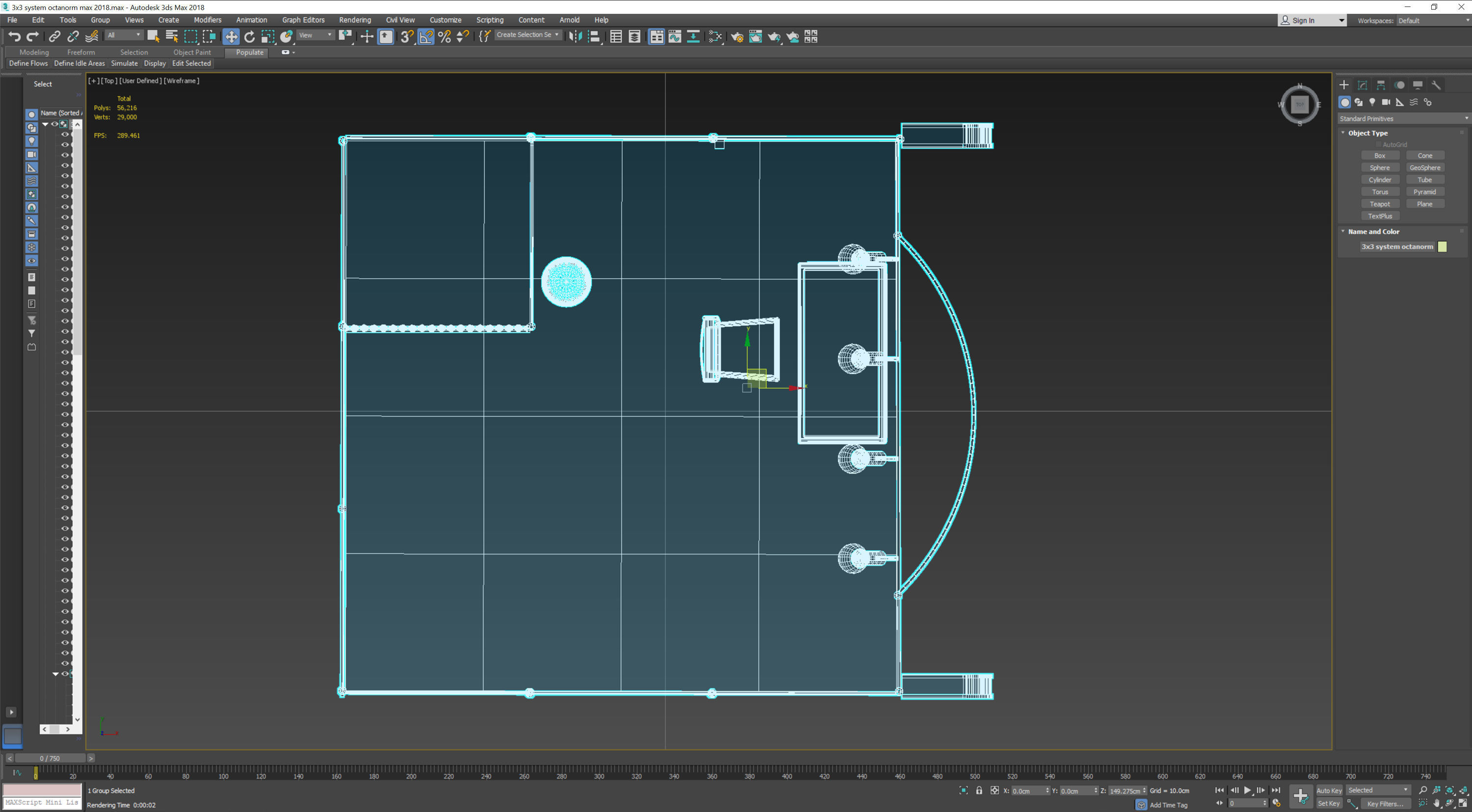 3x3 system octanorm Booth Design 3D model | CGTrader