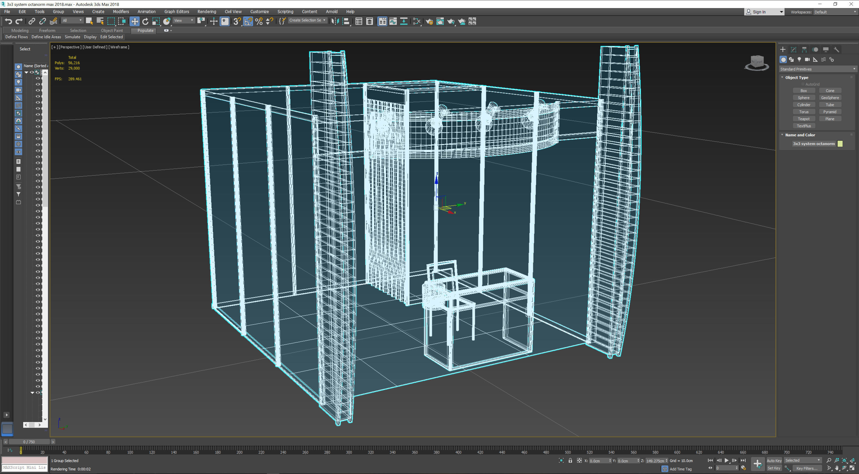 3x3 system octanorm Booth Design 3D model | CGTrader