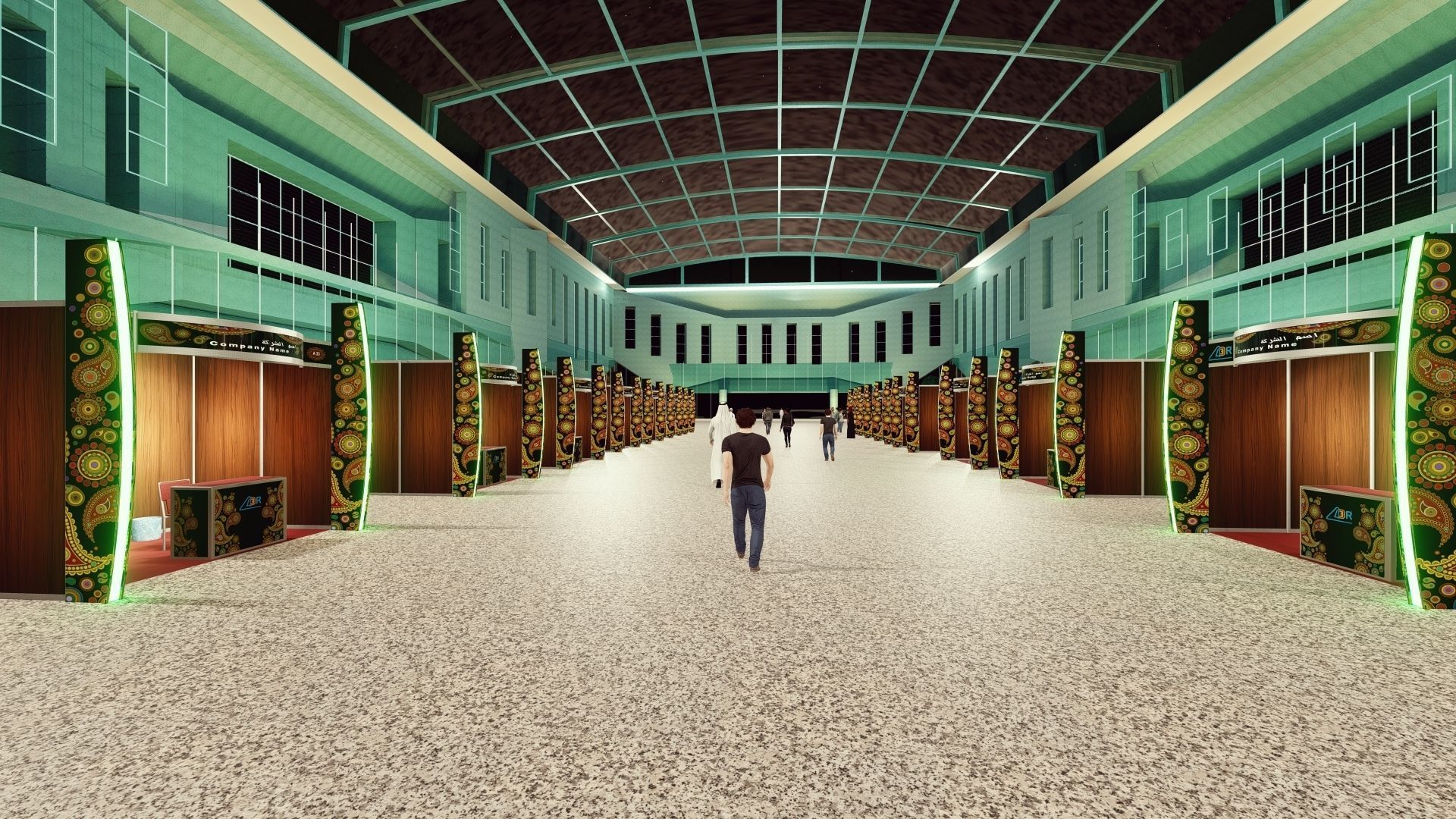 3x3 system octanorm Booth Design 3D model | CGTrader