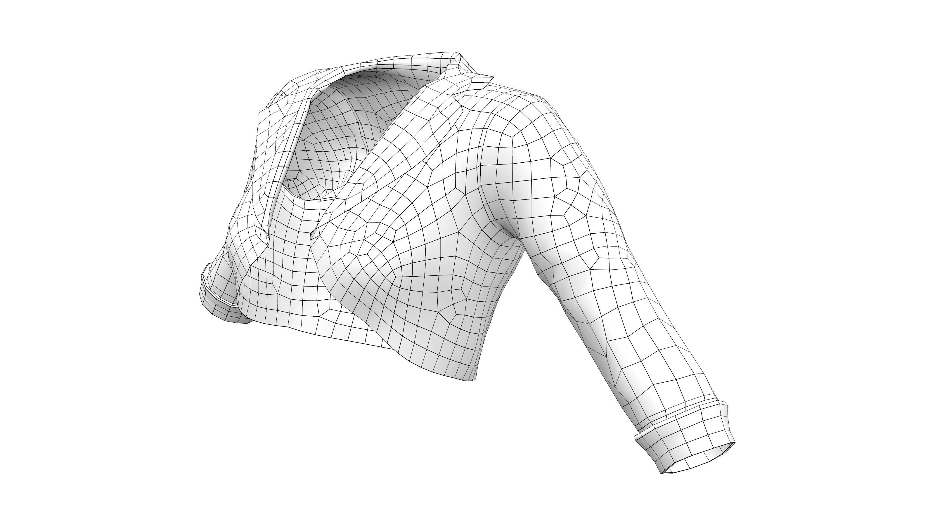 3D model Bodycon Bolero VR / AR / low-poly | CGTrader