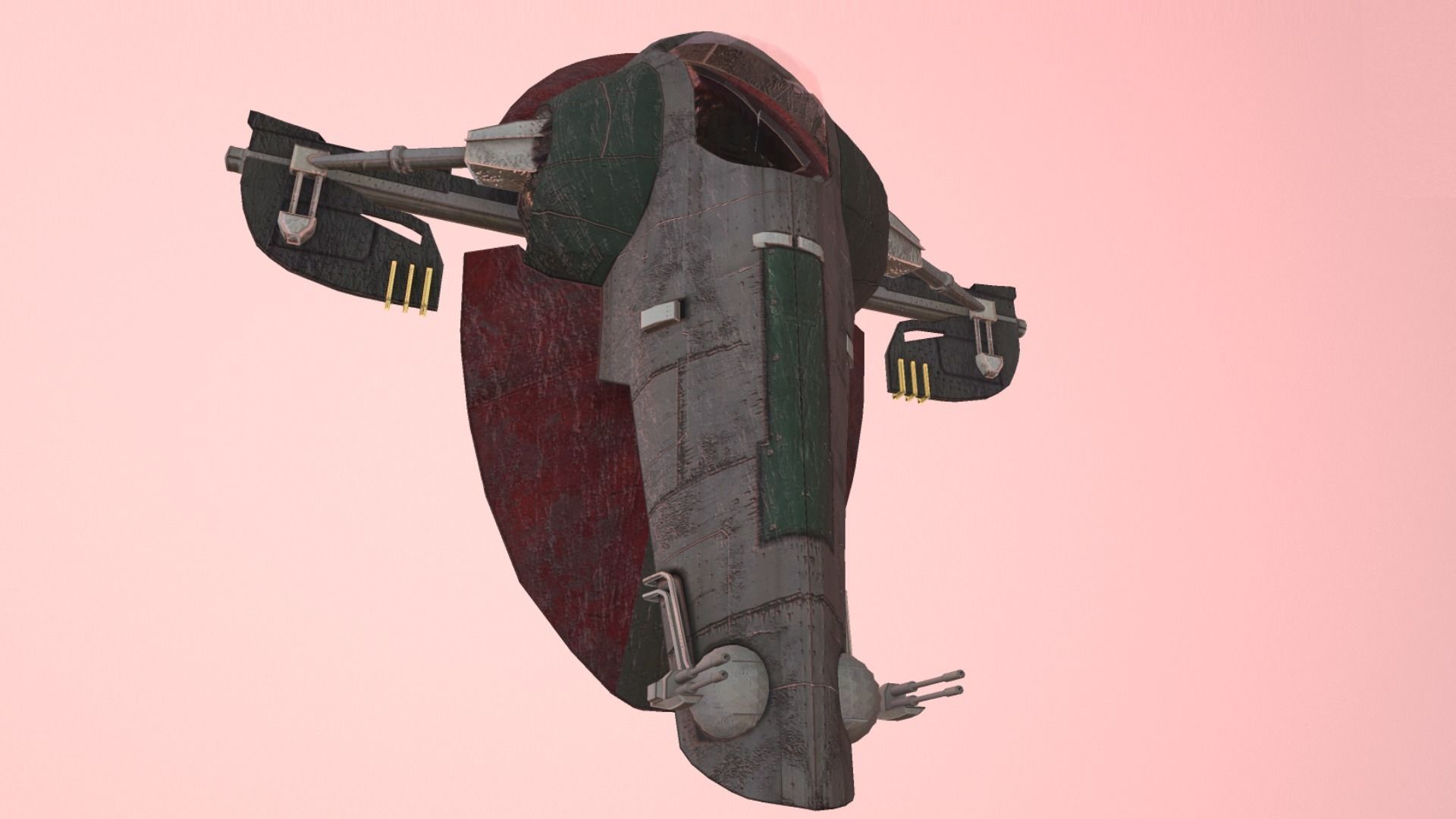 3D model STAR WARS SLAVE-1 STARSHIP PBR VR / AR / low-poly | CGTrader