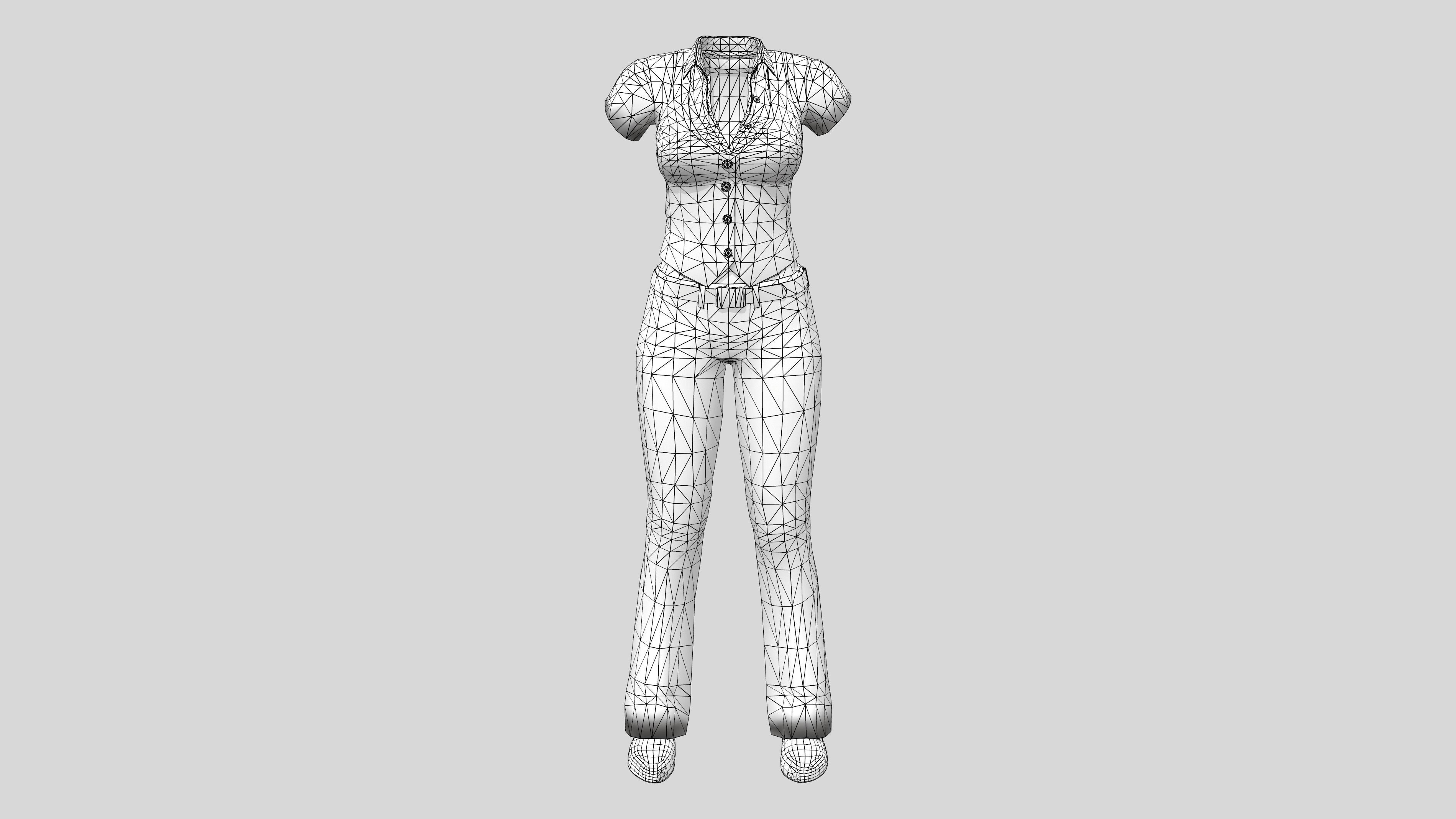 3D model Working Woman Character Outfit VR / AR / low-poly | CGTrader