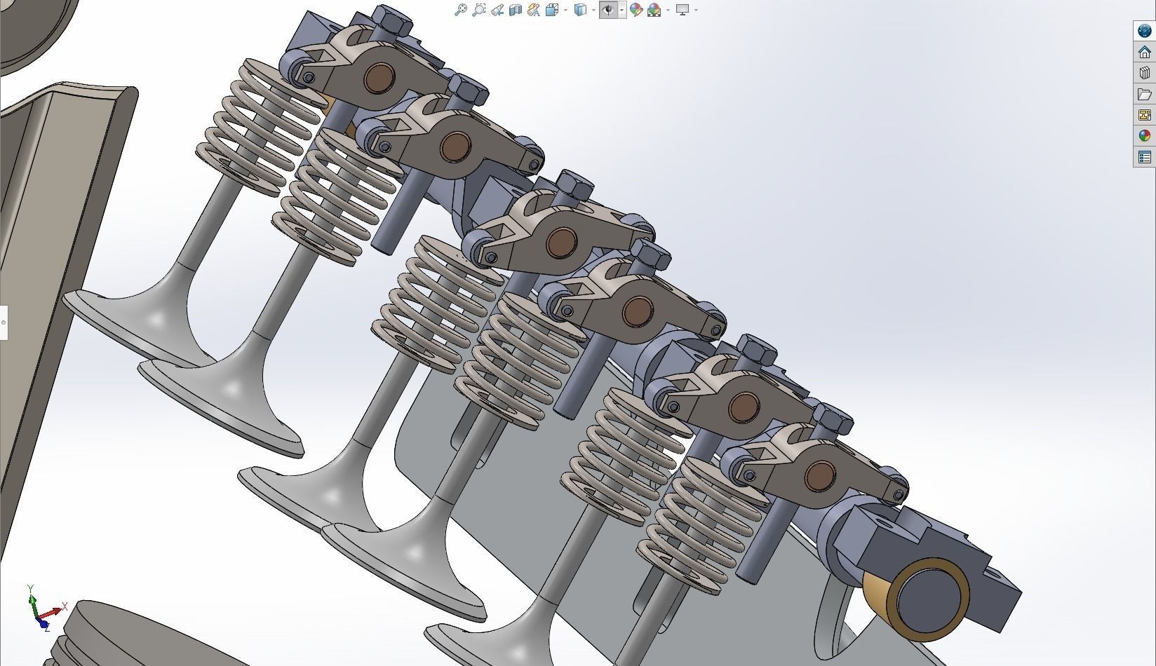 Car Engine V6 animated - solidworks 3D model animated rigged | CGTrader