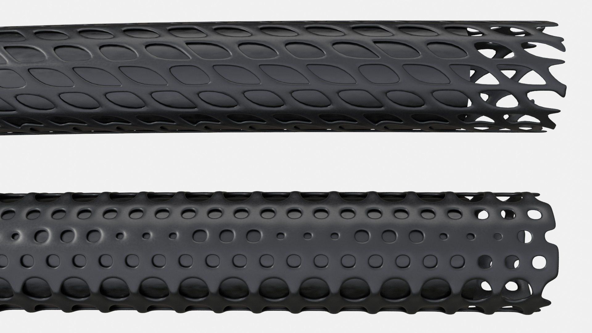 Organic cable and hose sleevings 3D model | CGTrader