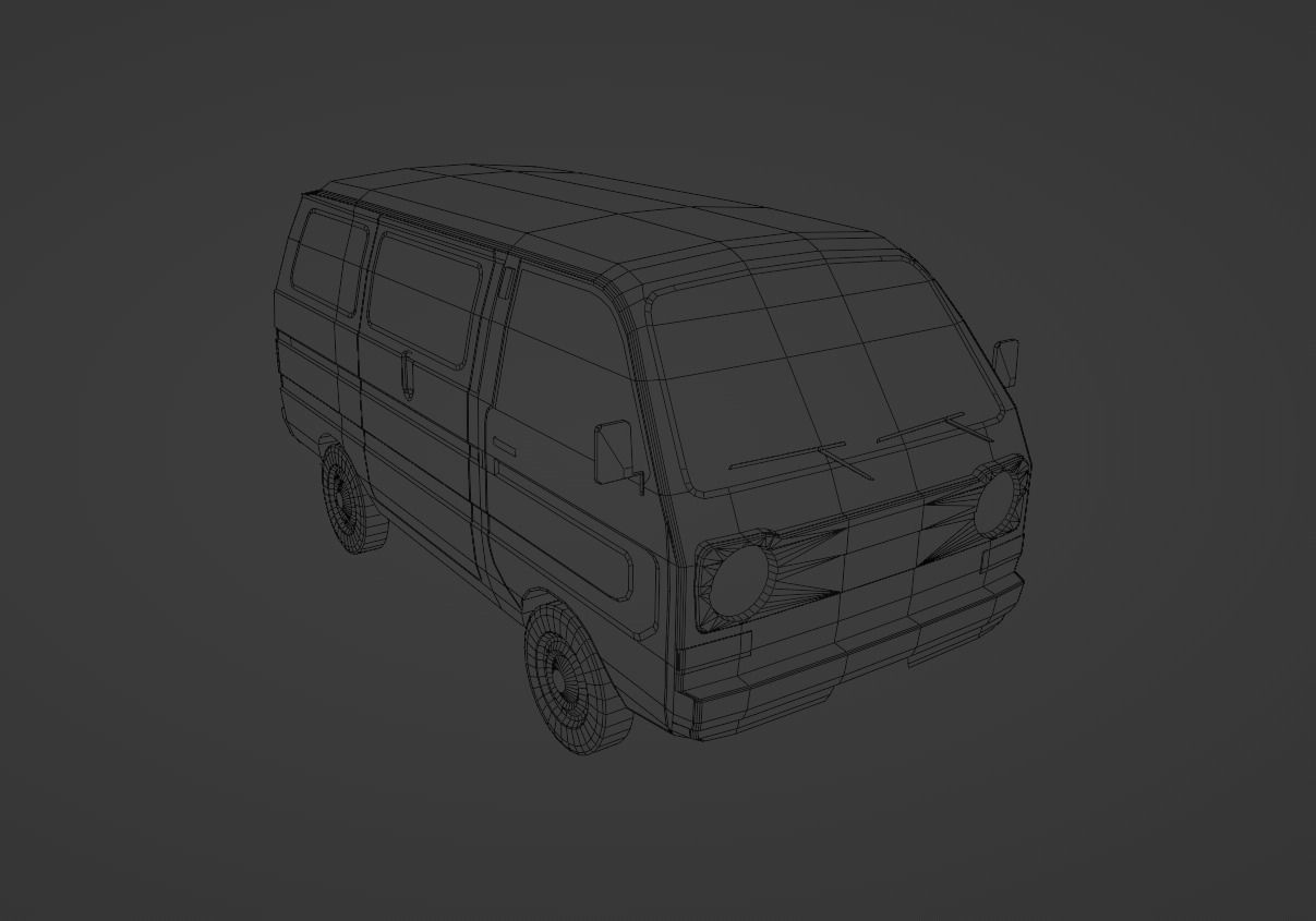 3D model Mitsubishi Minicab VR / AR / low-poly | CGTrader