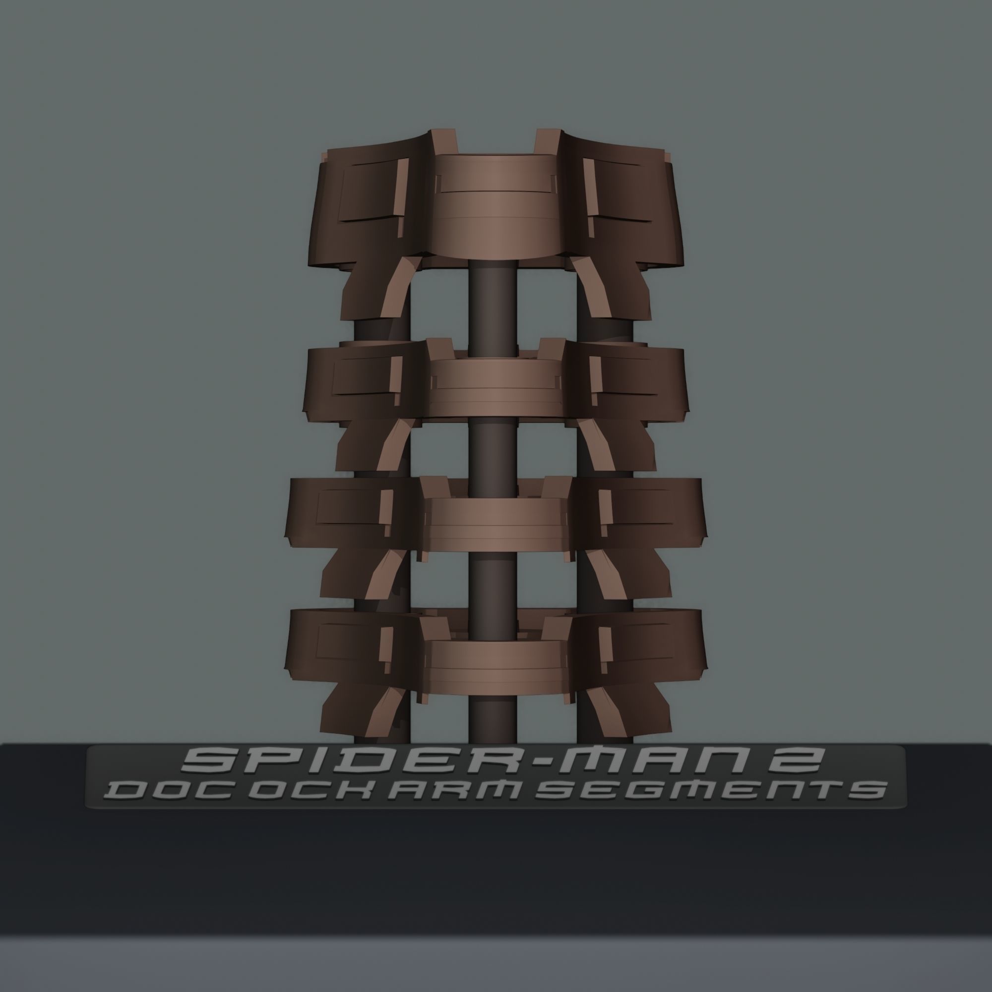 Doctor Octopus Arm Segments 3D Print Model 3D model 3D printable | CGTrader