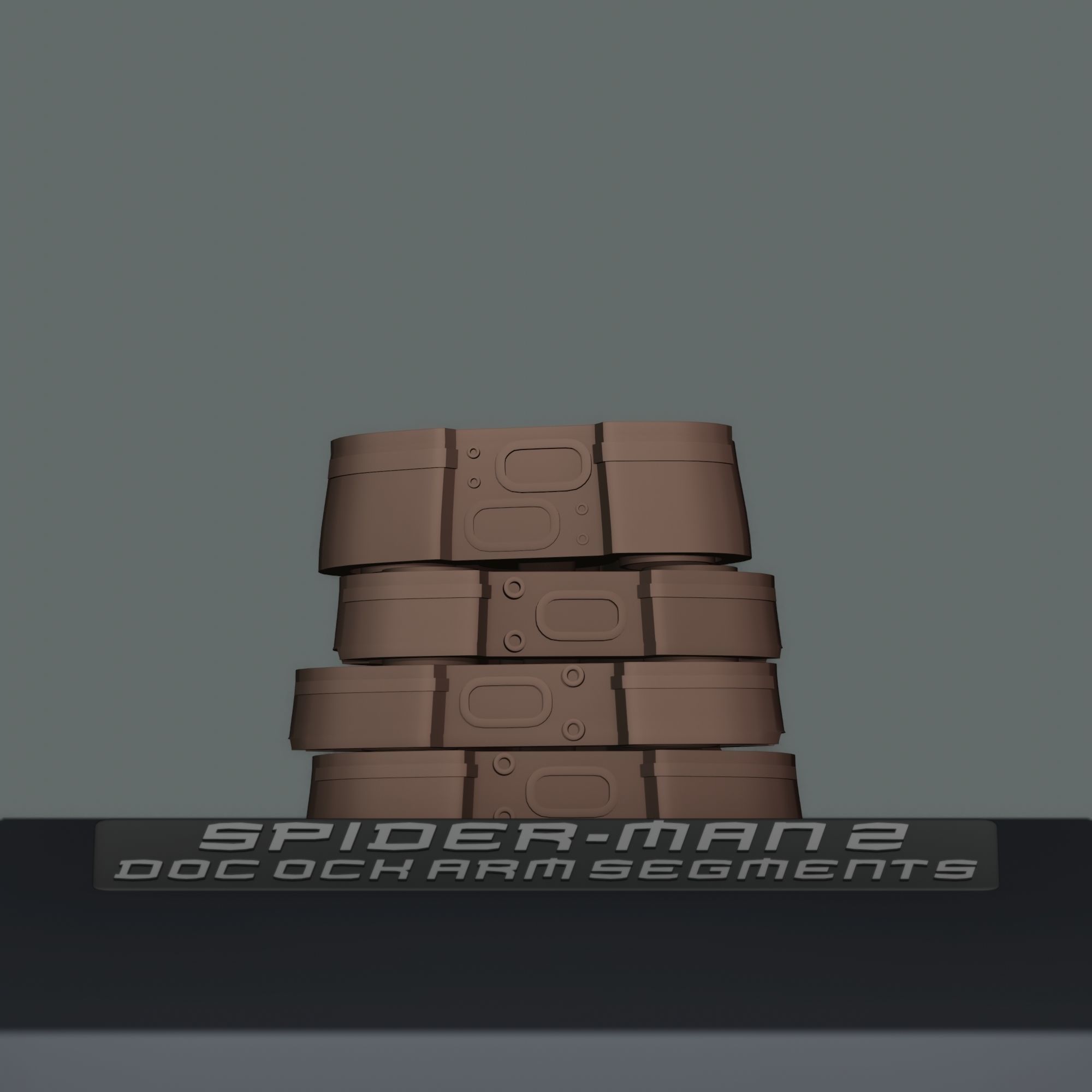 Doctor Octopus Arm Segments 3D Print Model 3D model 3D printable | CGTrader