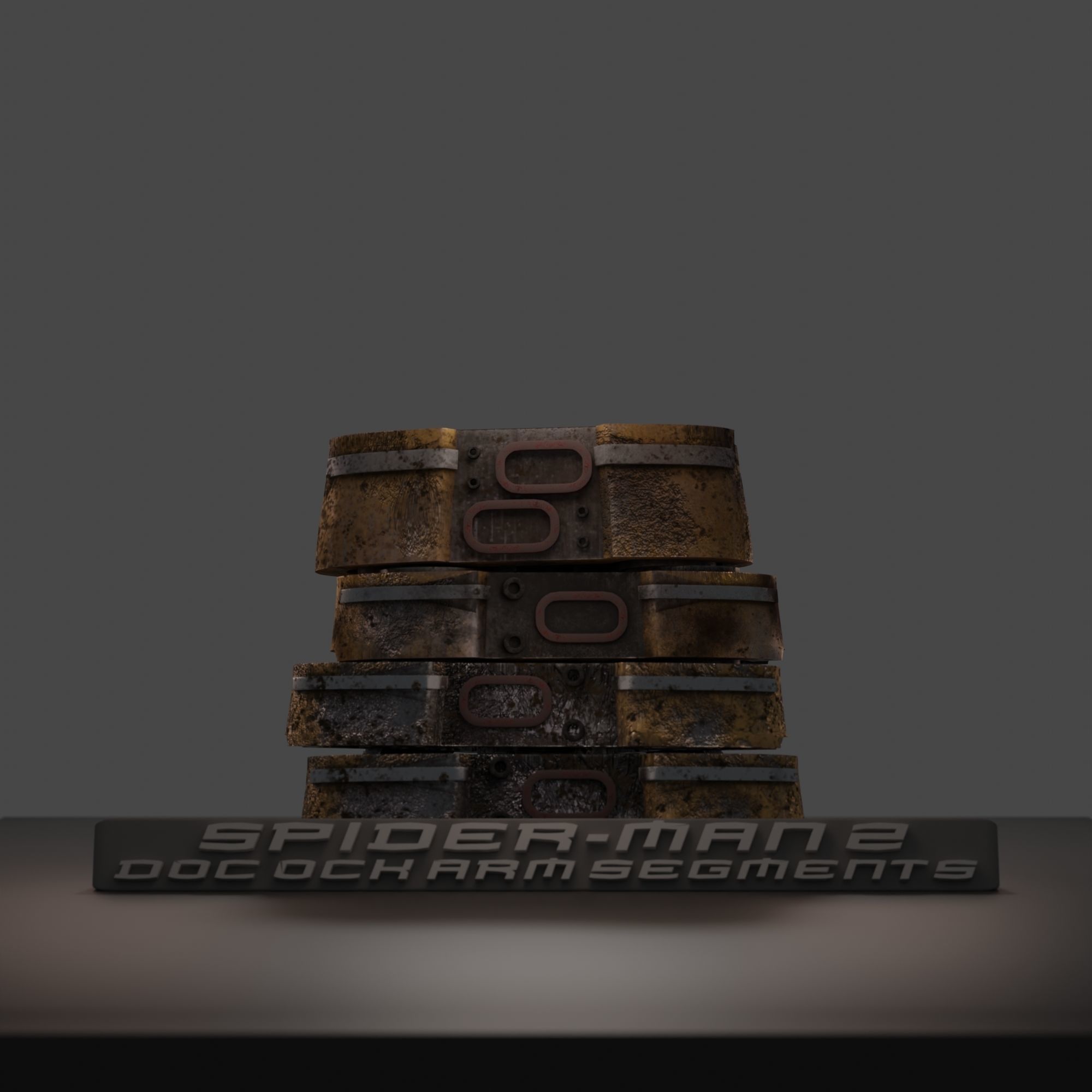 Doctor Octopus Arm Segments 3D Print Model 3D model 3D printable | CGTrader