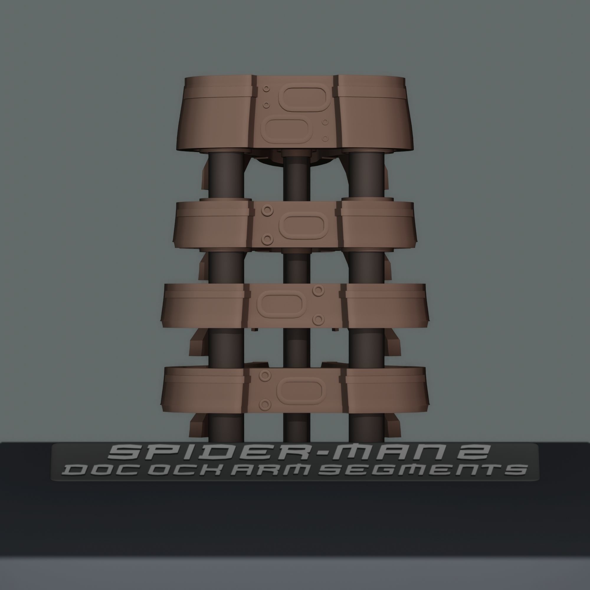 Doctor Octopus Arm Segments 3D Print Model 3D model 3D printable | CGTrader