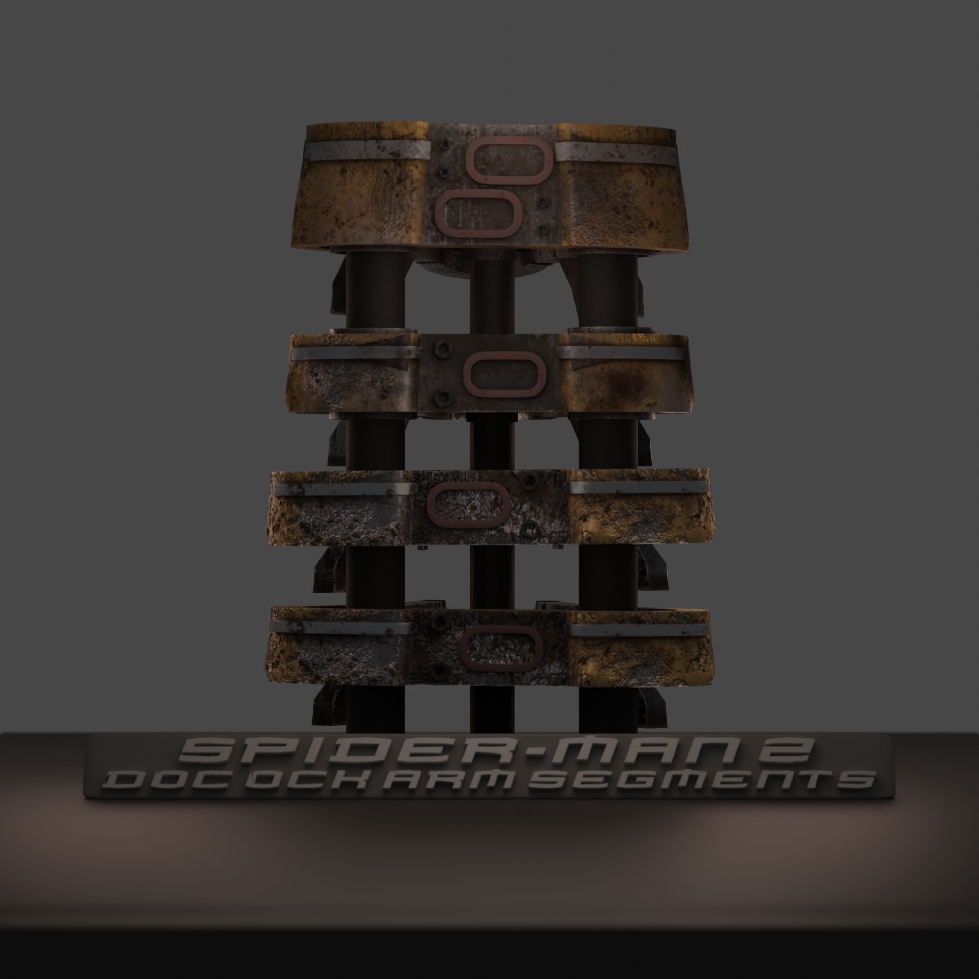 Doctor Octopus Arm Segments 3D Print Model 3D model 3D printable | CGTrader