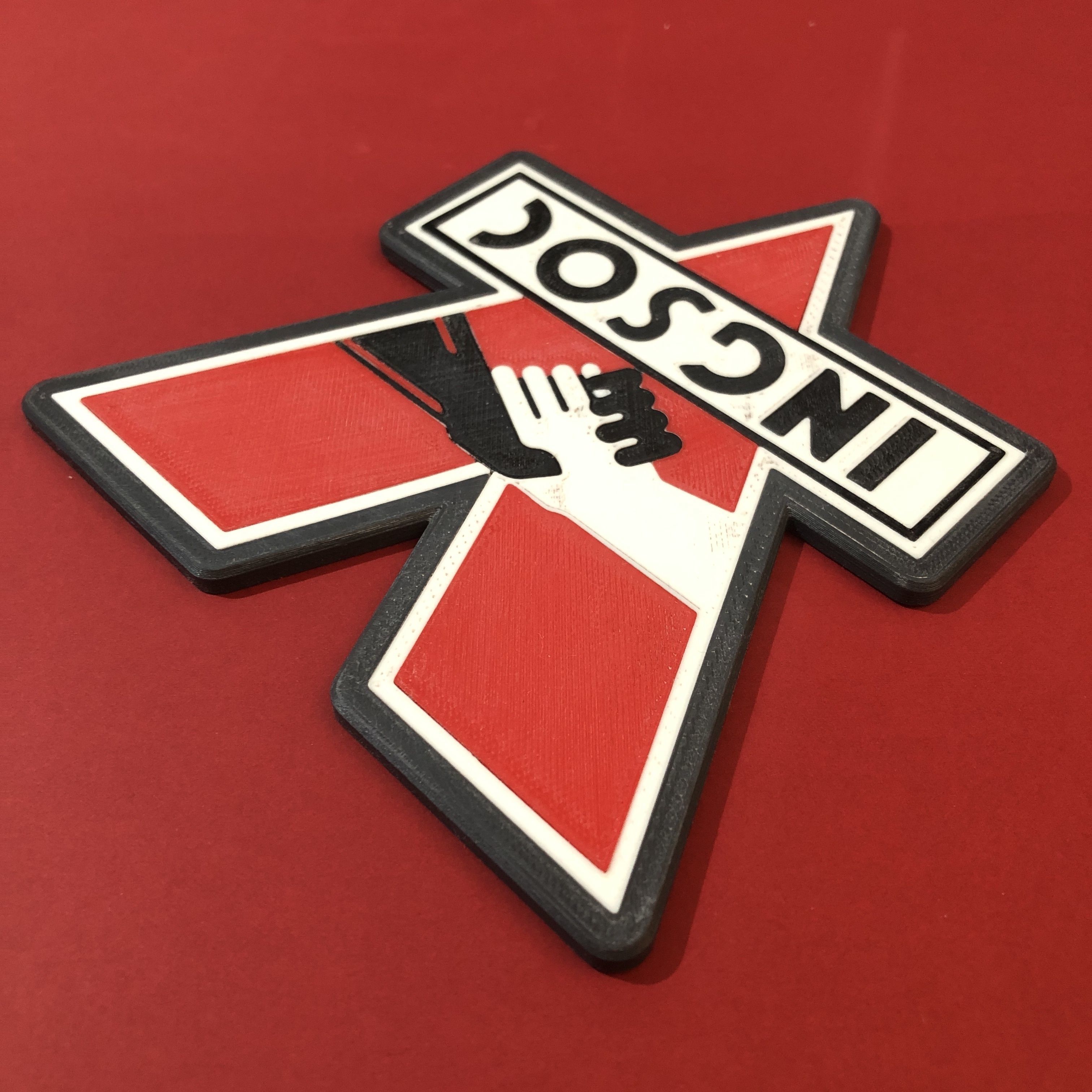 1984 INGSOC Emblem Coaster 3D model 3D printable | CGTrader