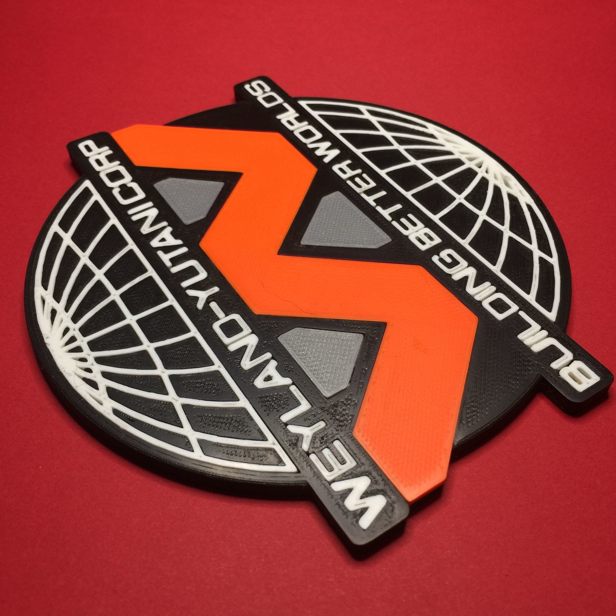 Weyland Yutani Corporation Logo Coaster 3D model 3D printable | CGTrader