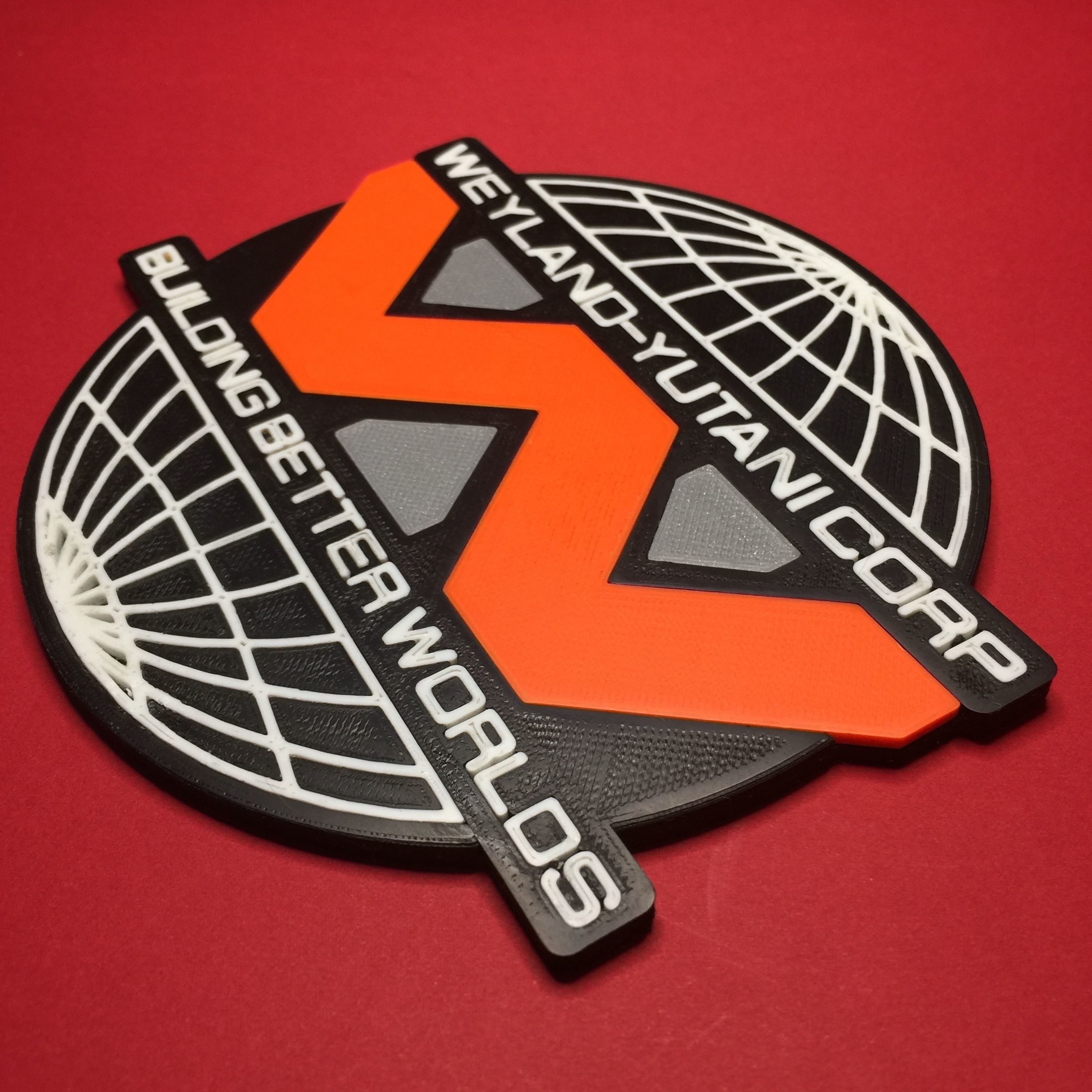 Weyland Yutani Corporation Logo Coaster 3D model 3D printable | CGTrader