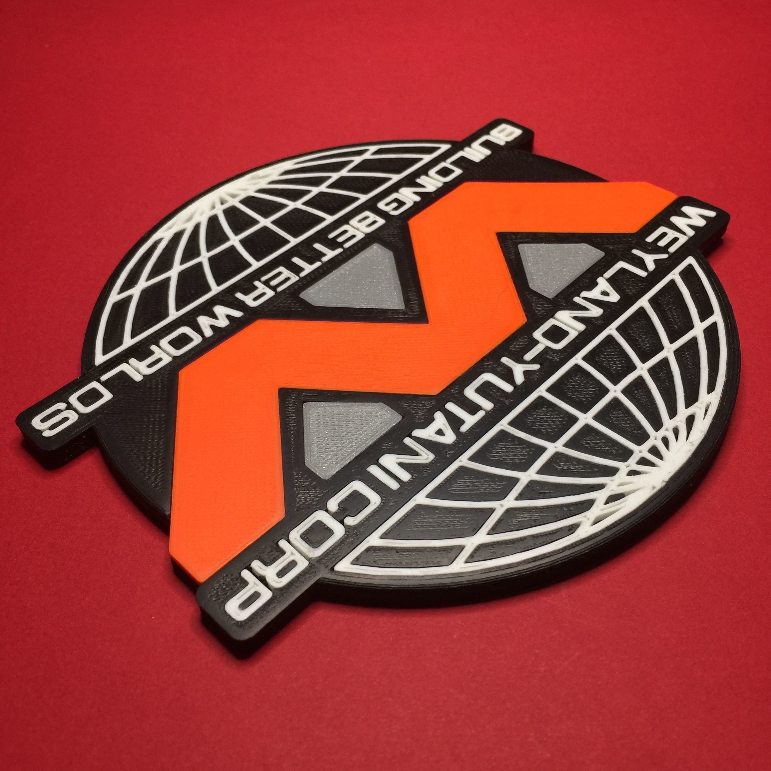 Weyland Yutani Corporation Logo Coaster 3D model 3D printable | CGTrader