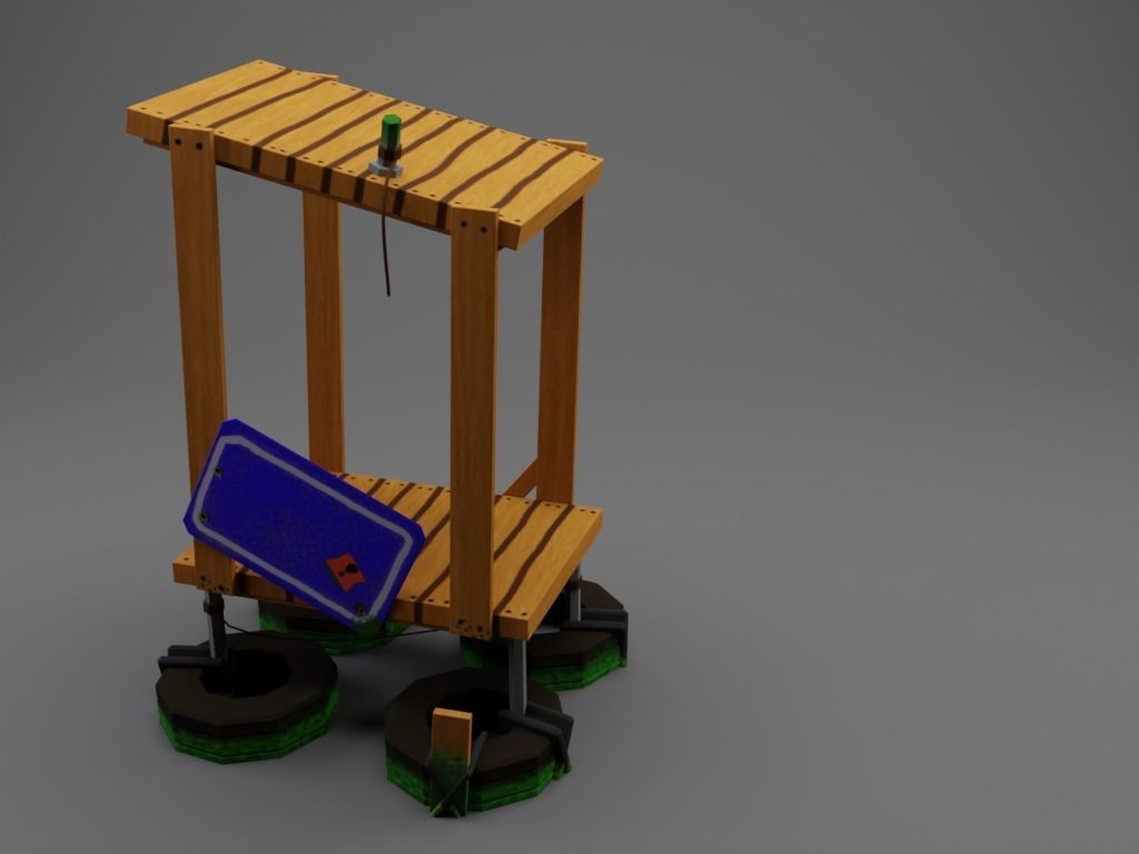 3D model Water floating platforms VR / AR / low-poly | CGTrader