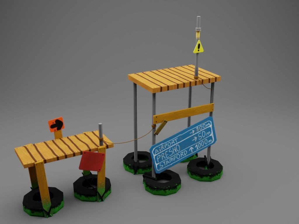 3D model Water floating platforms VR / AR / low-poly | CGTrader