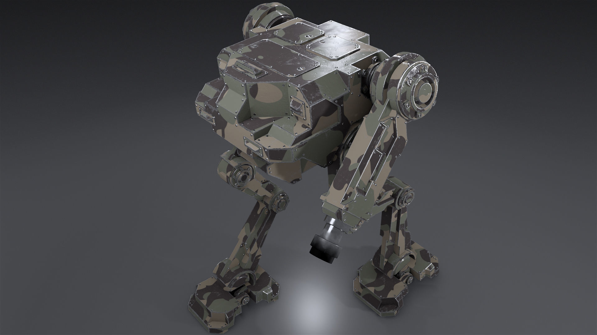 3D model Mech 03 - Goliath VR / AR / low-poly | CGTrader