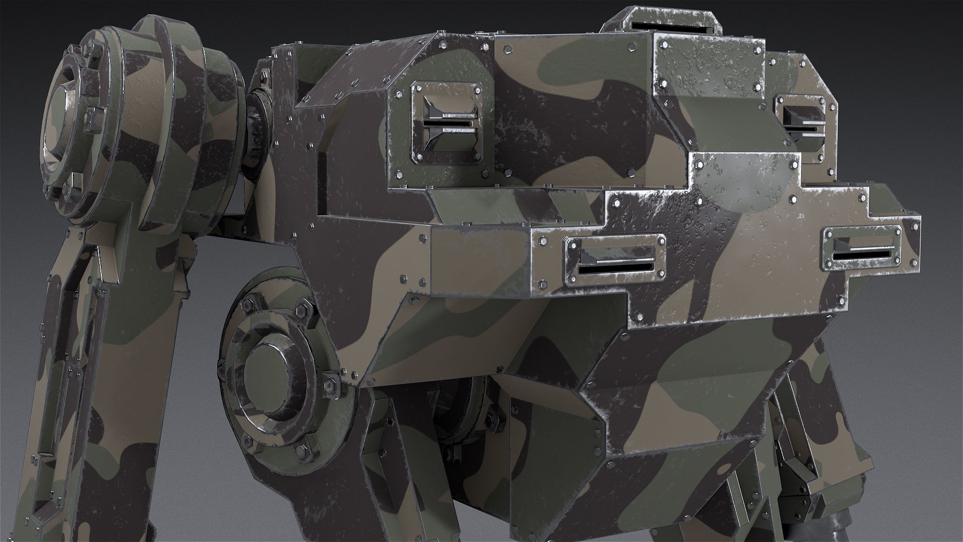 3D model Mech 03 - Goliath VR / AR / low-poly | CGTrader