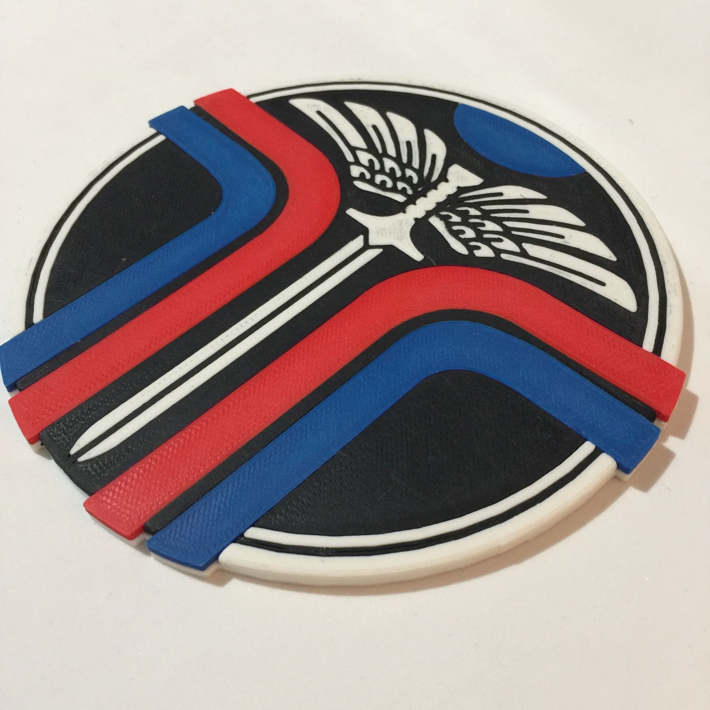 Starfighter Command Emblem Coaster 3D model 3D printable | CGTrader