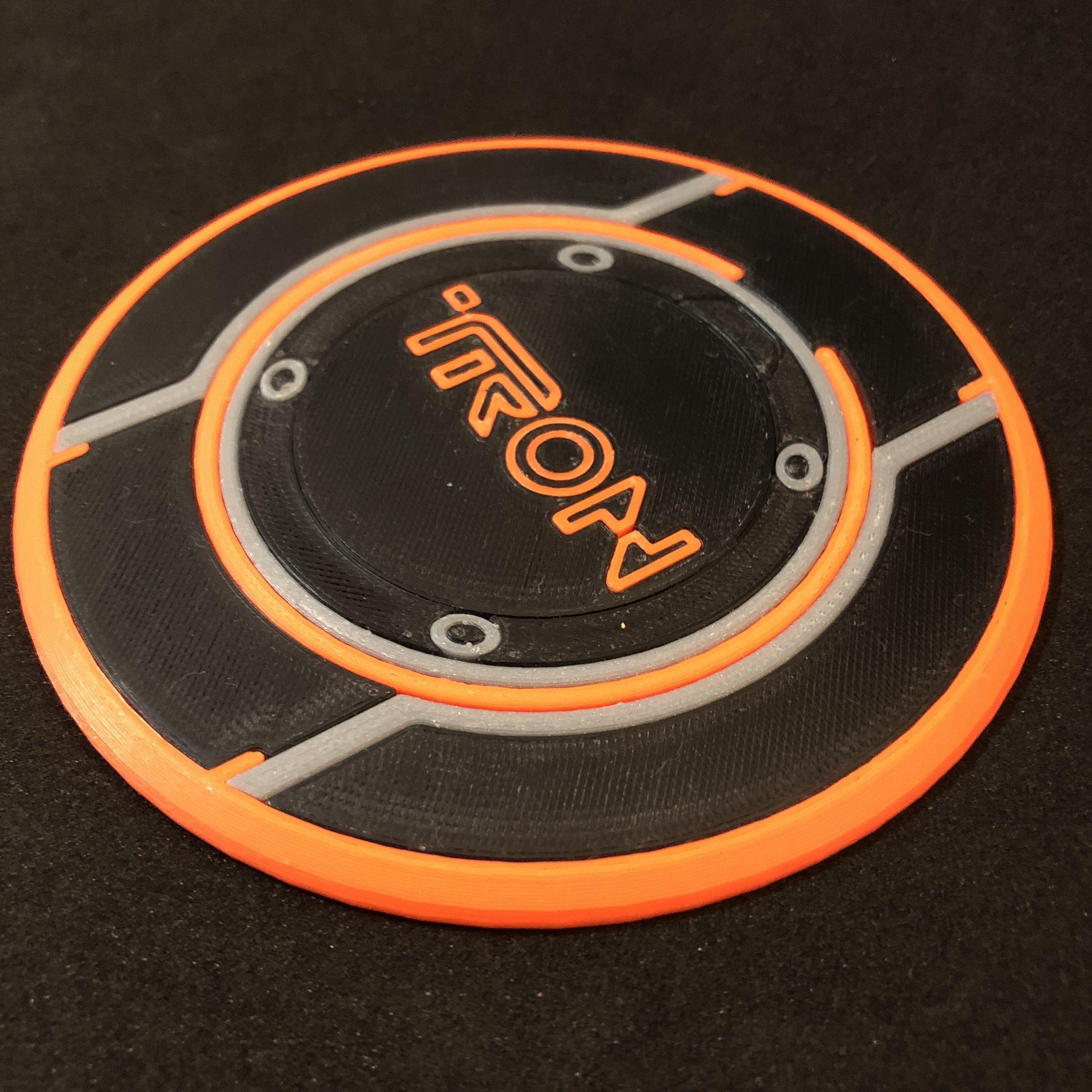 Tron Legacy Disc Coaster 3D model 3D printable | CGTrader