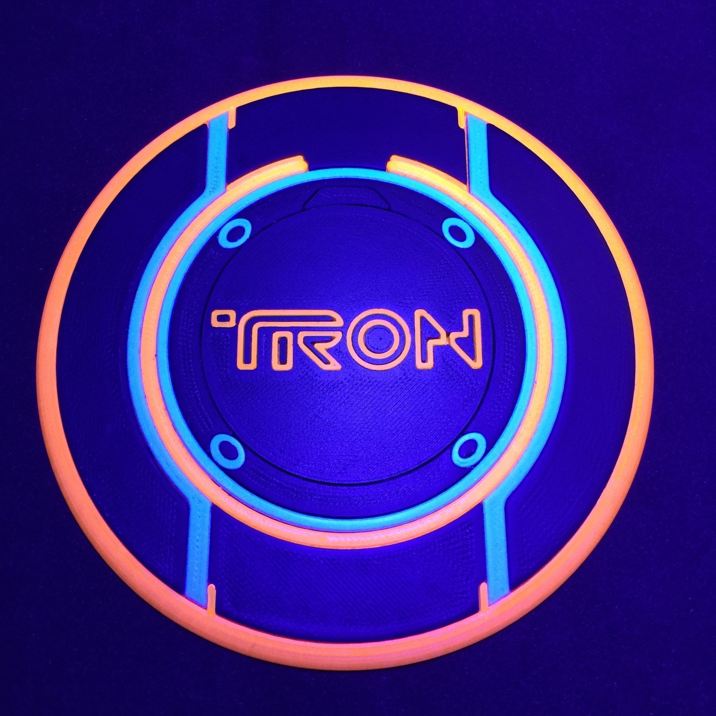 Tron Legacy Disc Coaster 3D model 3D printable | CGTrader