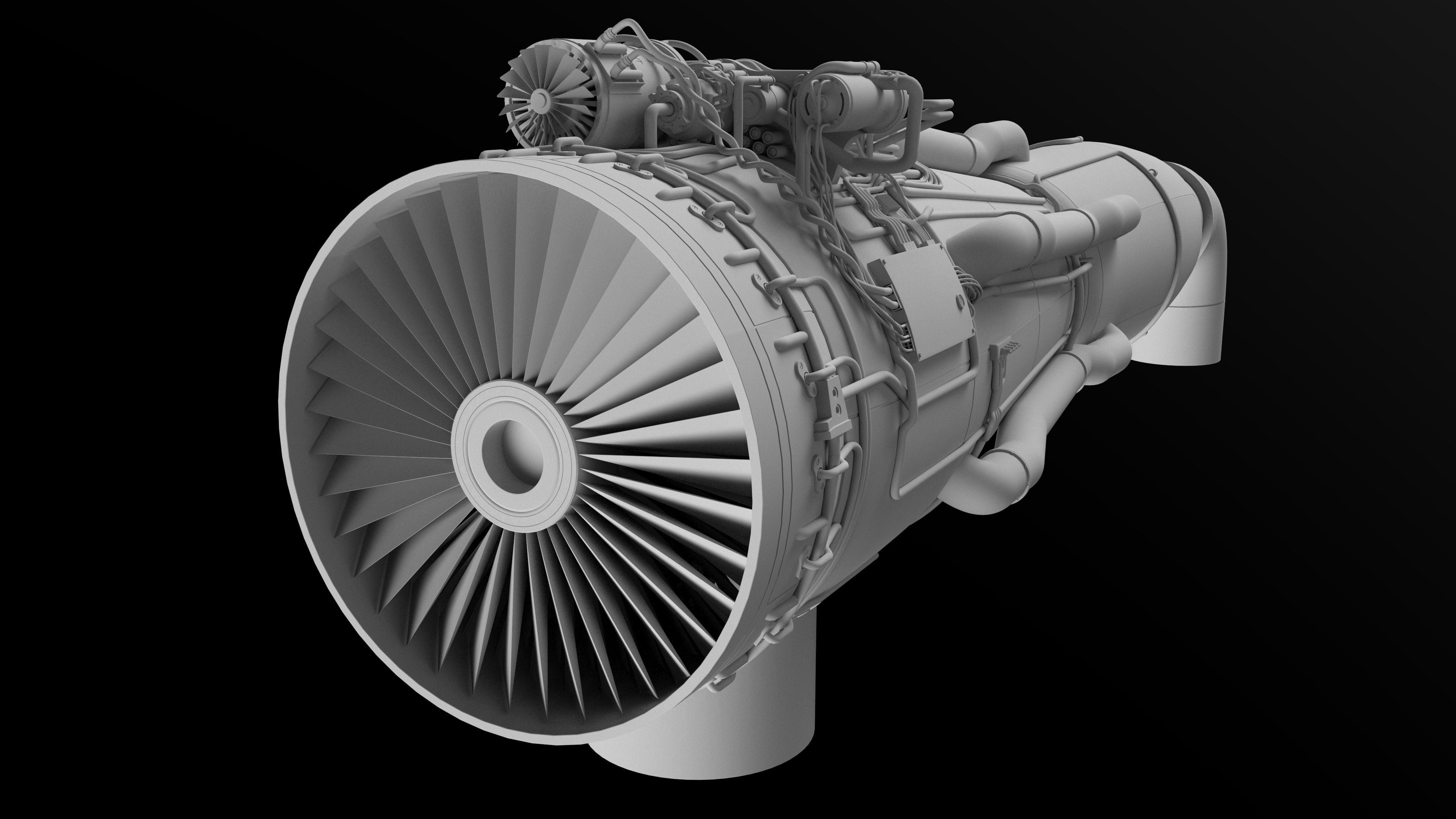 This is an engine created for VTOL aircraft 3D model rigged | CGTrader