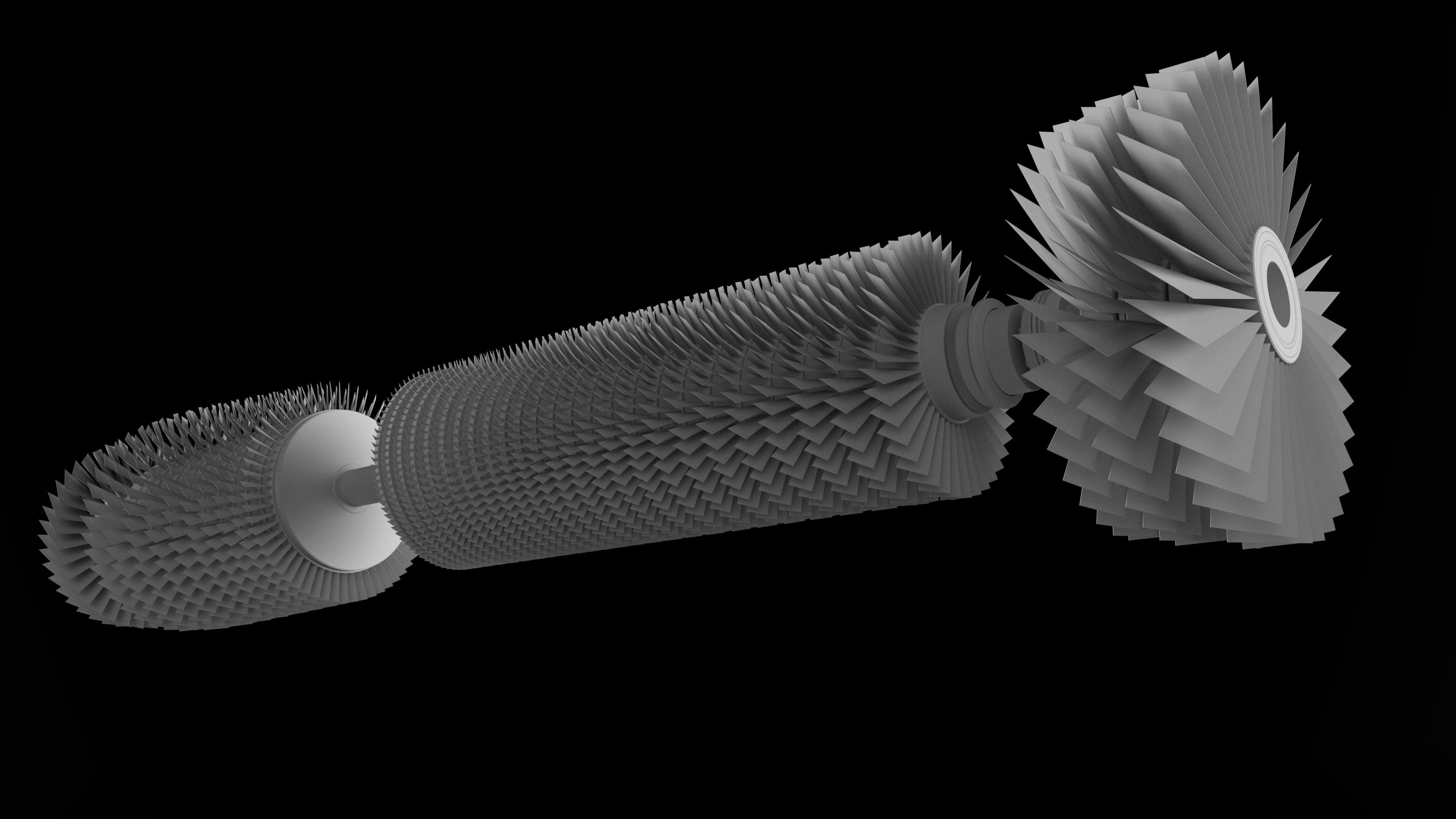 This is an engine created for VTOL aircraft 3D model rigged | CGTrader