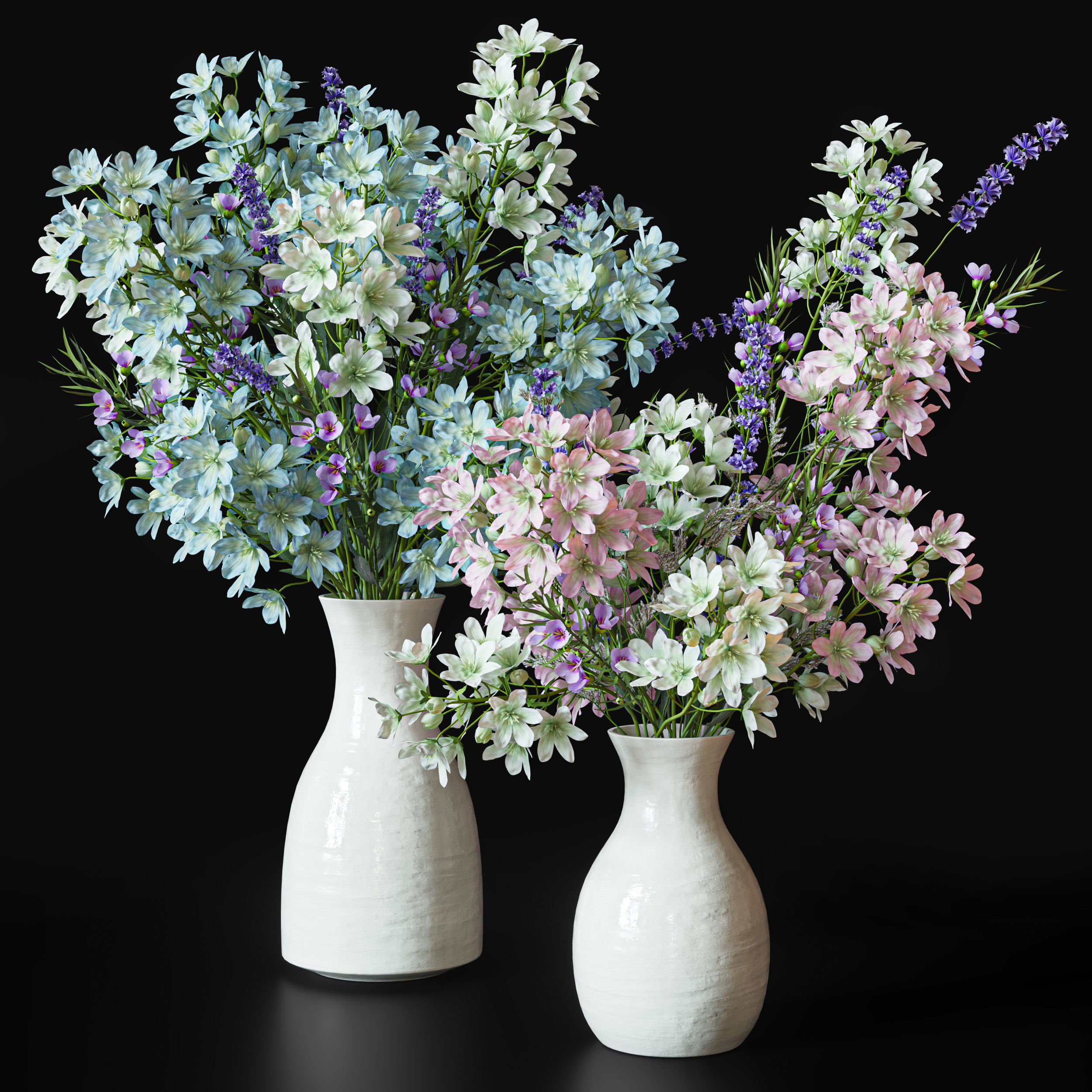 Flower Set 036 3D model | CGTrader