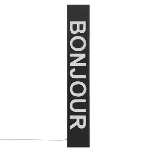 Bonjour Lightbox 3D model | CGTrader
