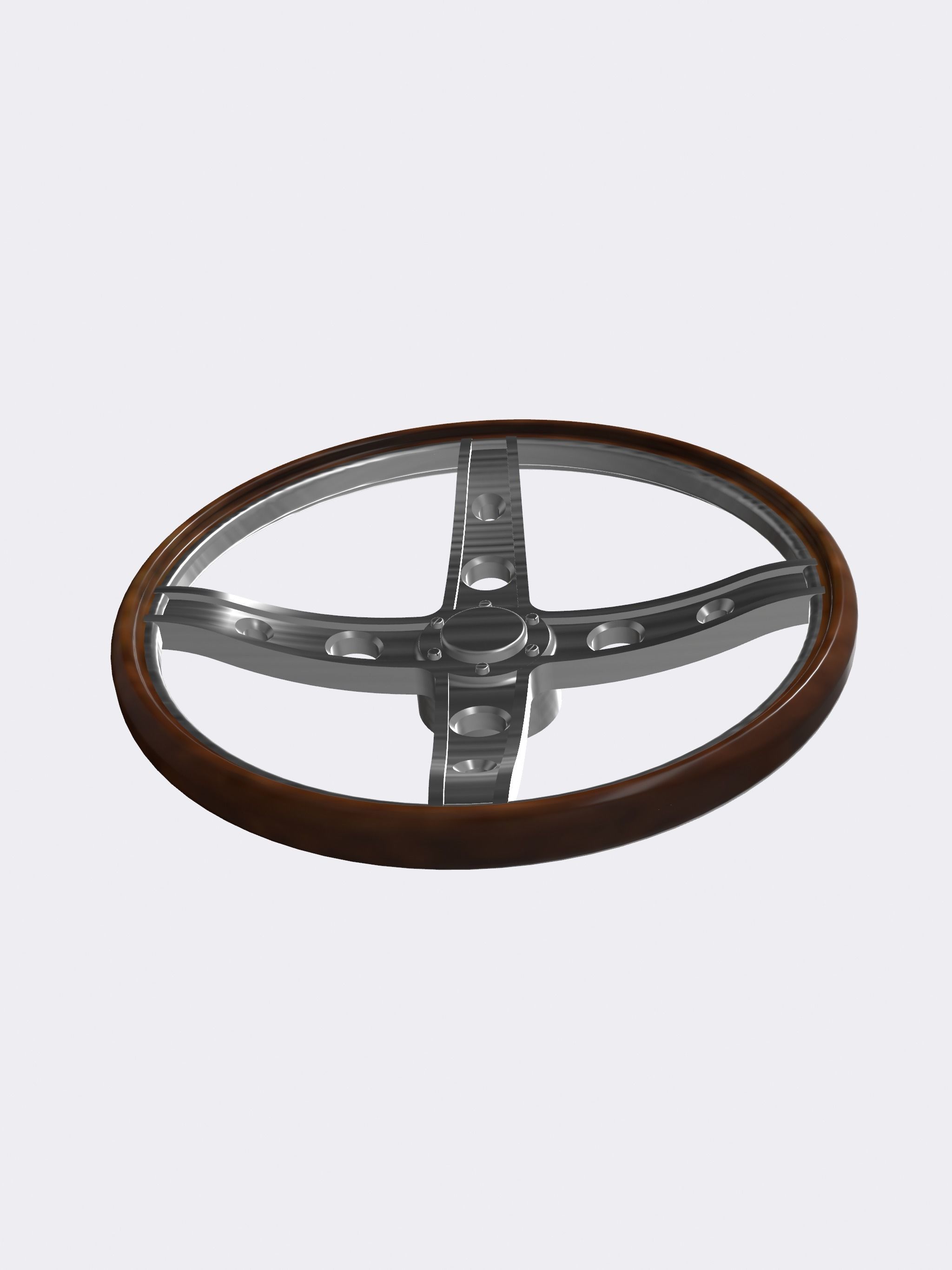 HOT ROD 4 spoke steering wheel for racing 3D model 3D printable | CGTrader