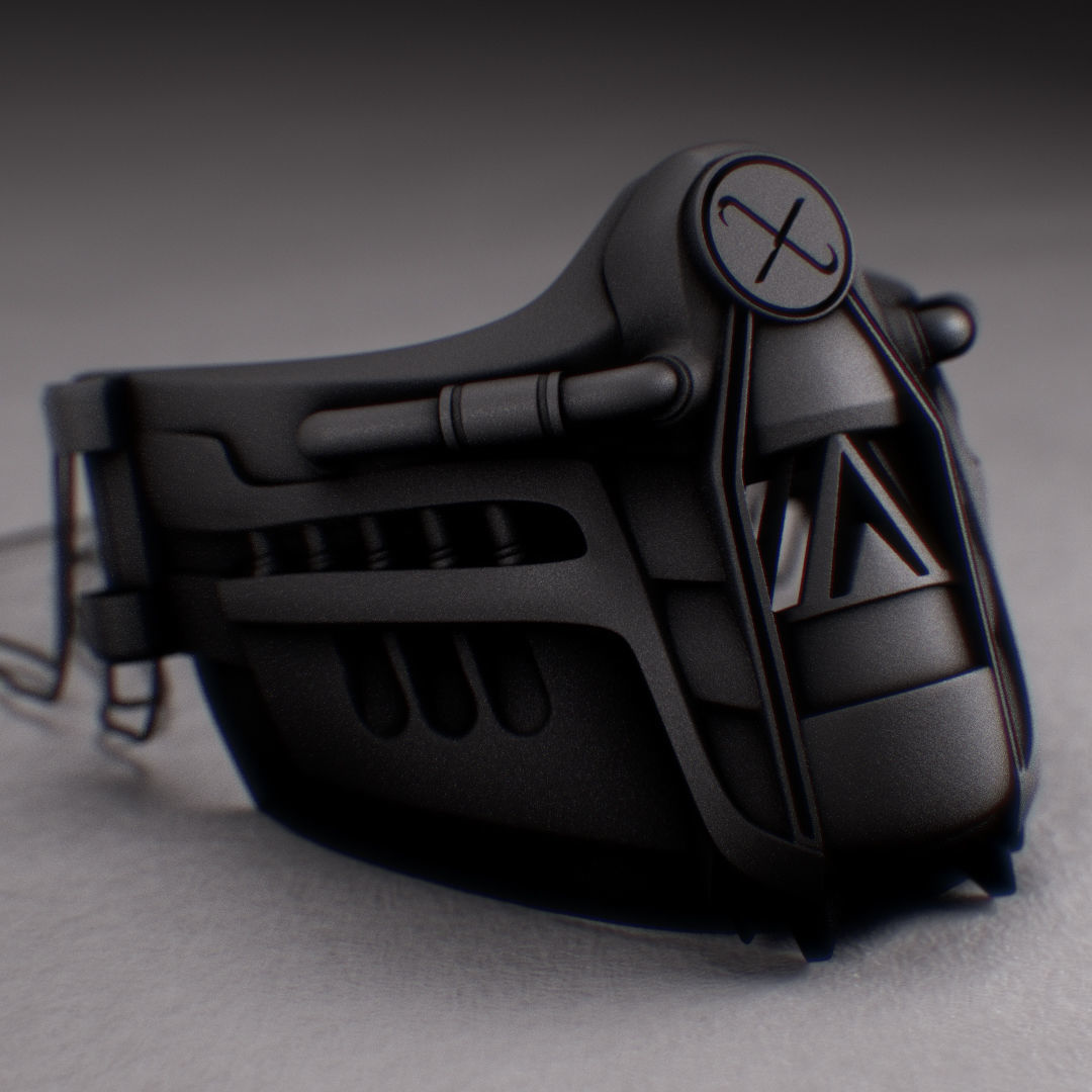 metal mask 1 3D model 3D printable | CGTrader