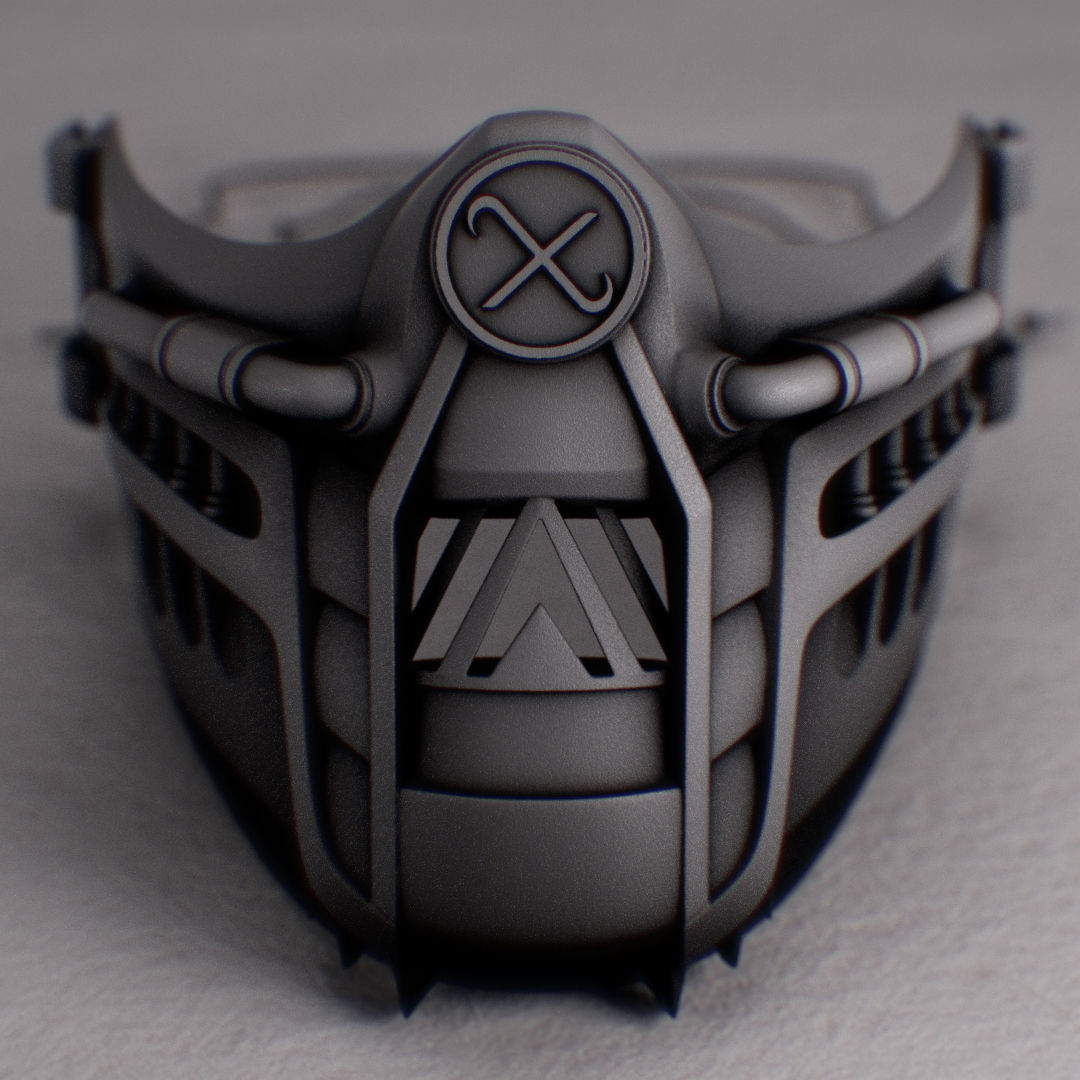 metal mask 1 3D model 3D printable | CGTrader