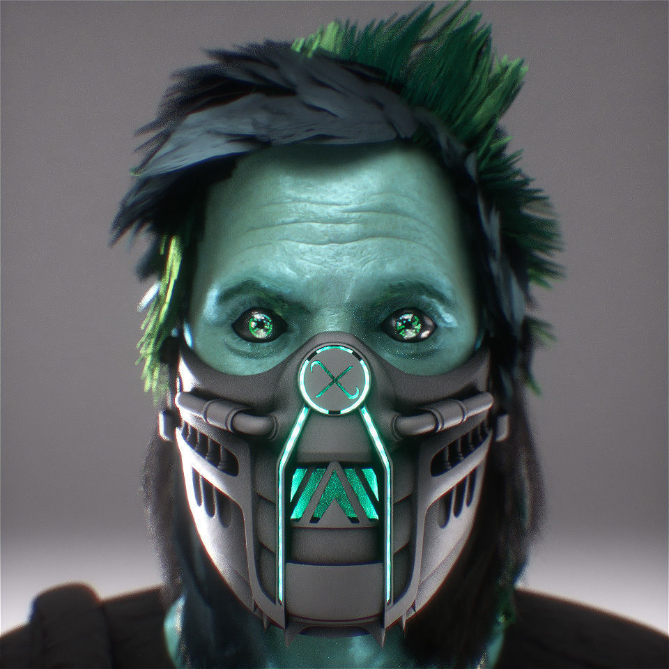 metal mask 1 3D model 3D printable | CGTrader