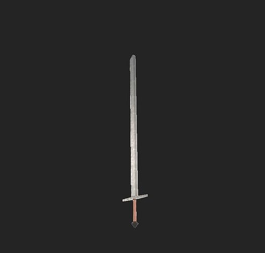 Low-Poly Sword 2 free VR / AR / low-poly 3D model | CGTrader