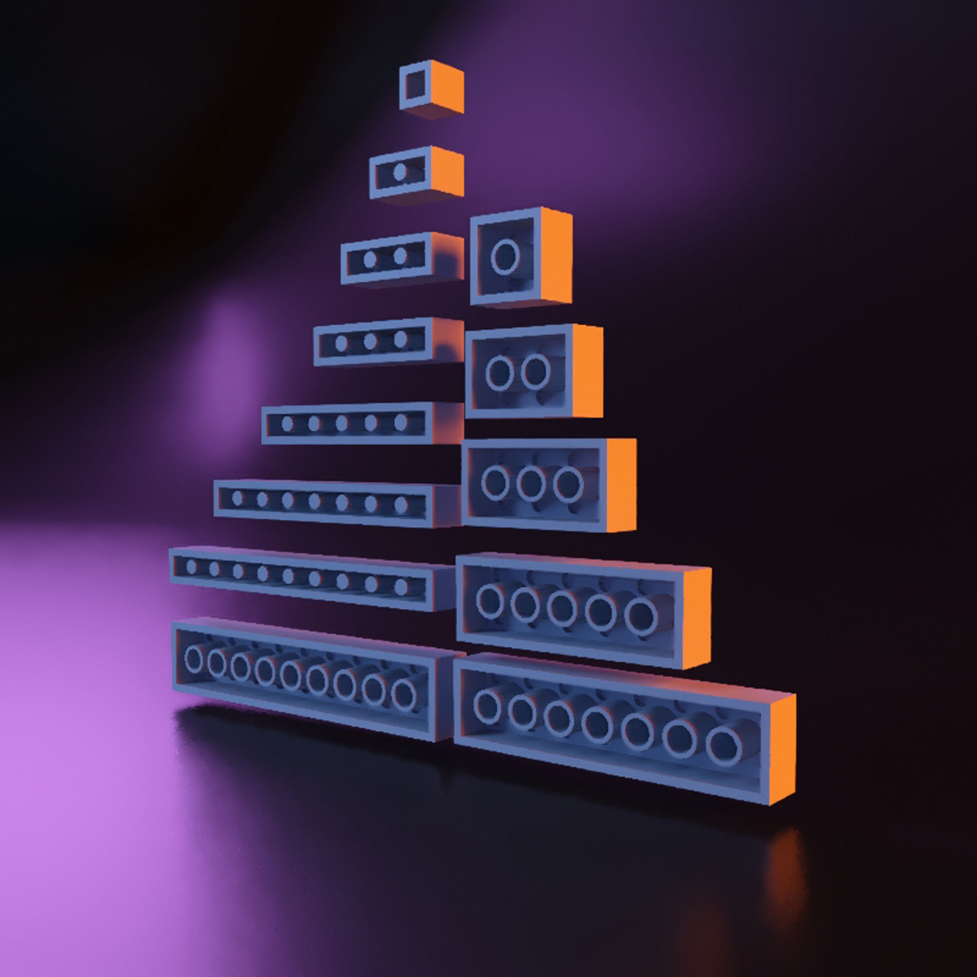 Lego bricks stl 3D model 3D printable | CGTrader