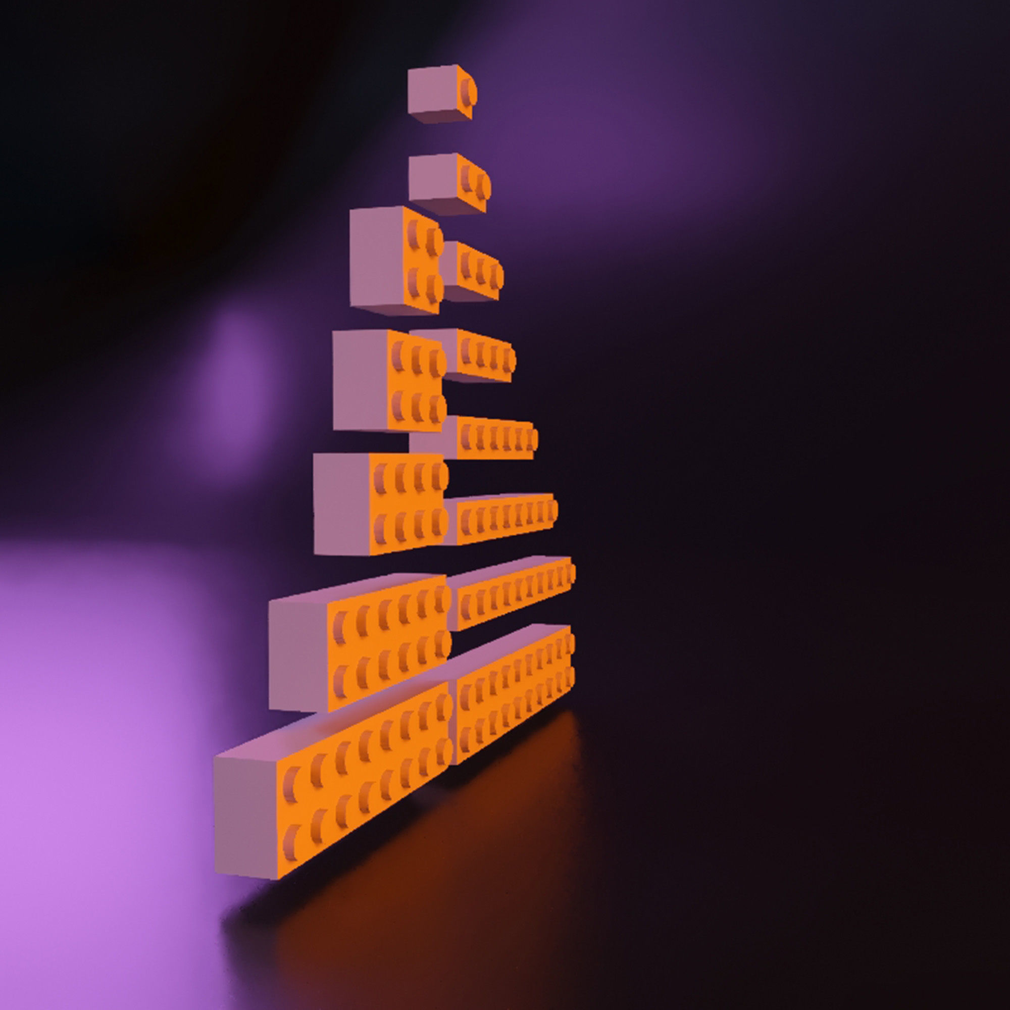 Lego bricks stl 3D model 3D printable | CGTrader