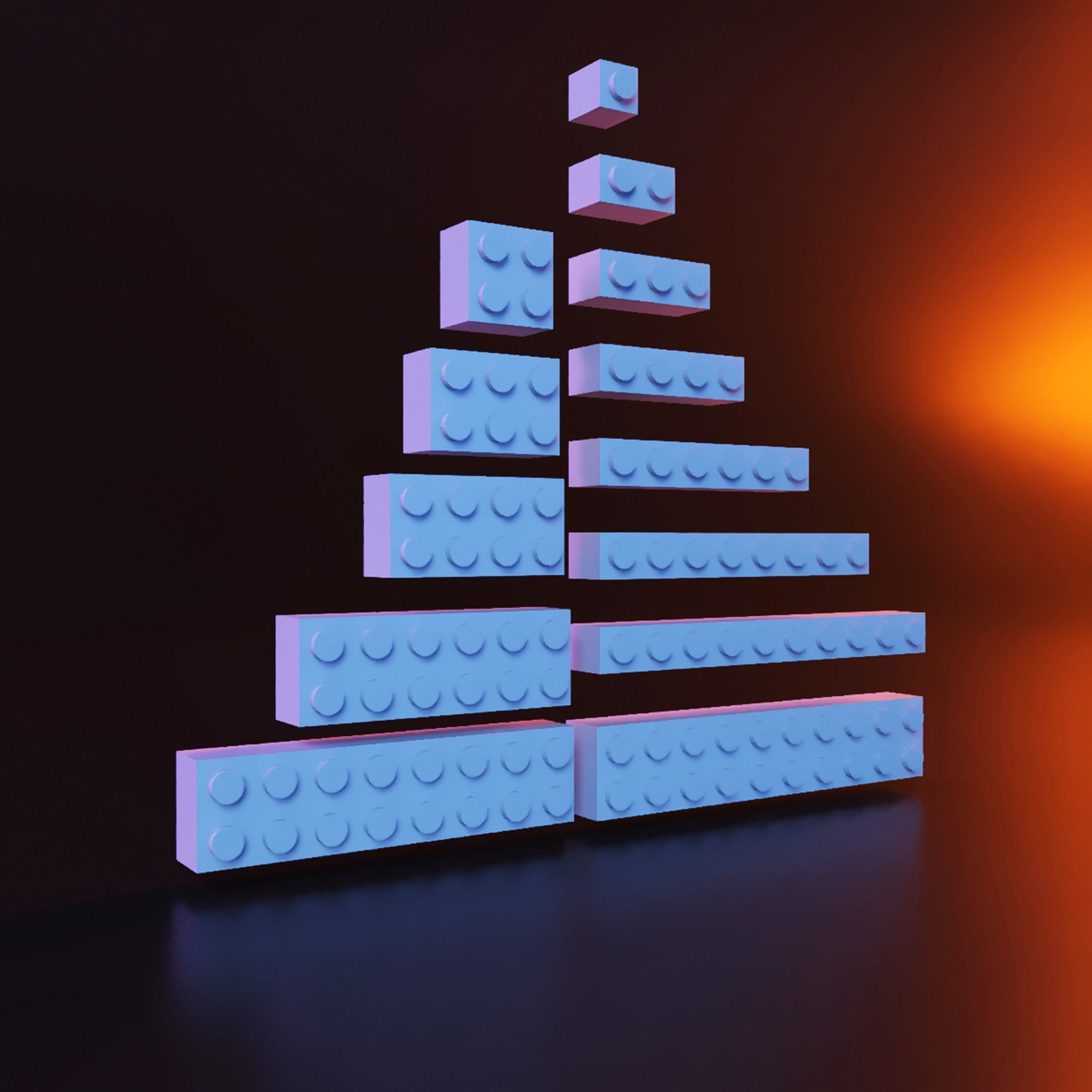 Lego bricks stl 3D model 3D printable | CGTrader