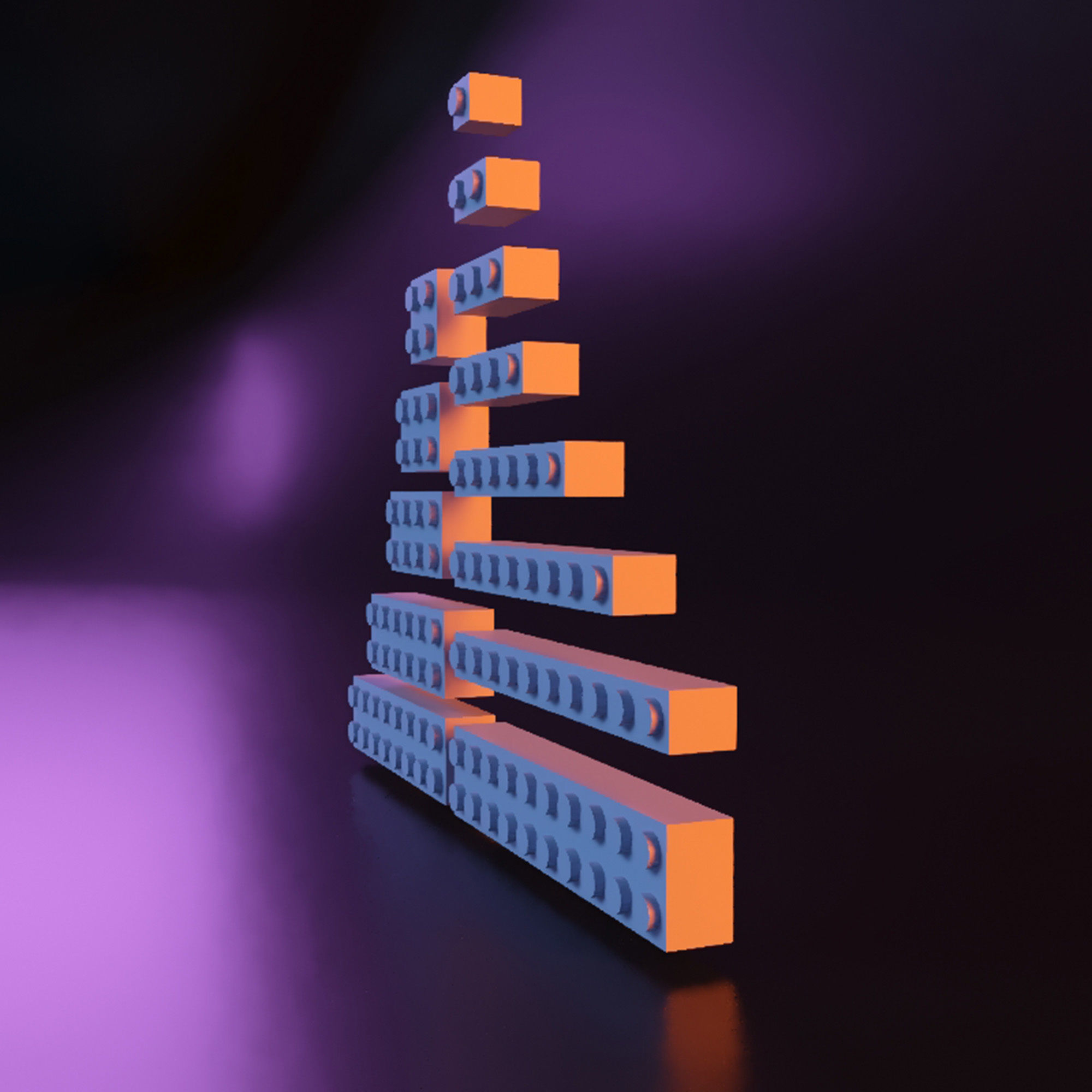 Lego bricks stl 3D model 3D printable | CGTrader