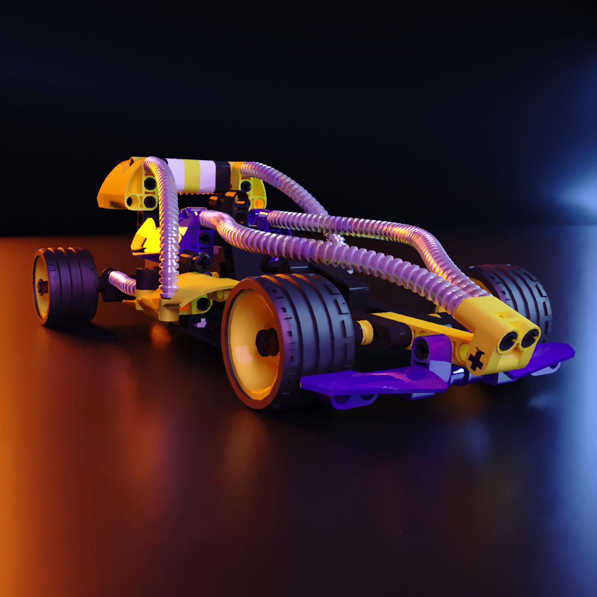 Lego racing car stl 3D model 3D printable | CGTrader