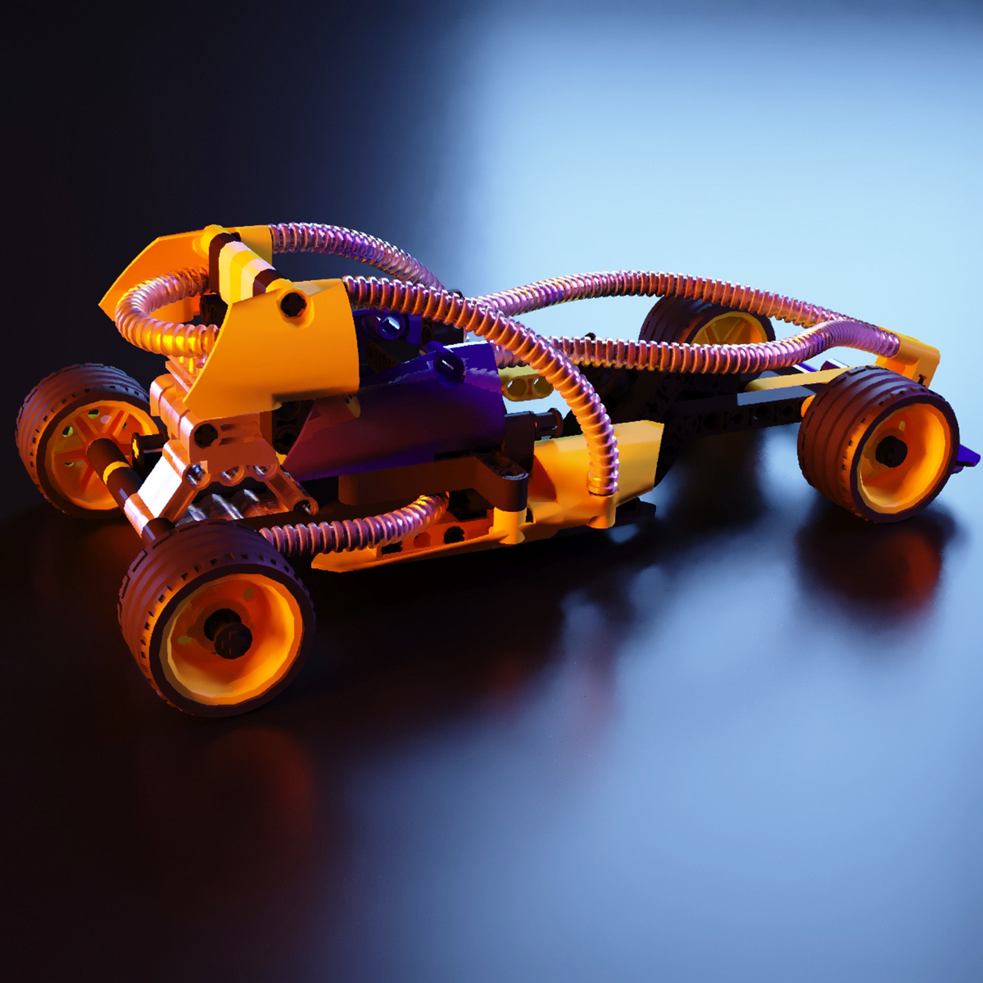 Lego racing car stl 3D model 3D printable | CGTrader